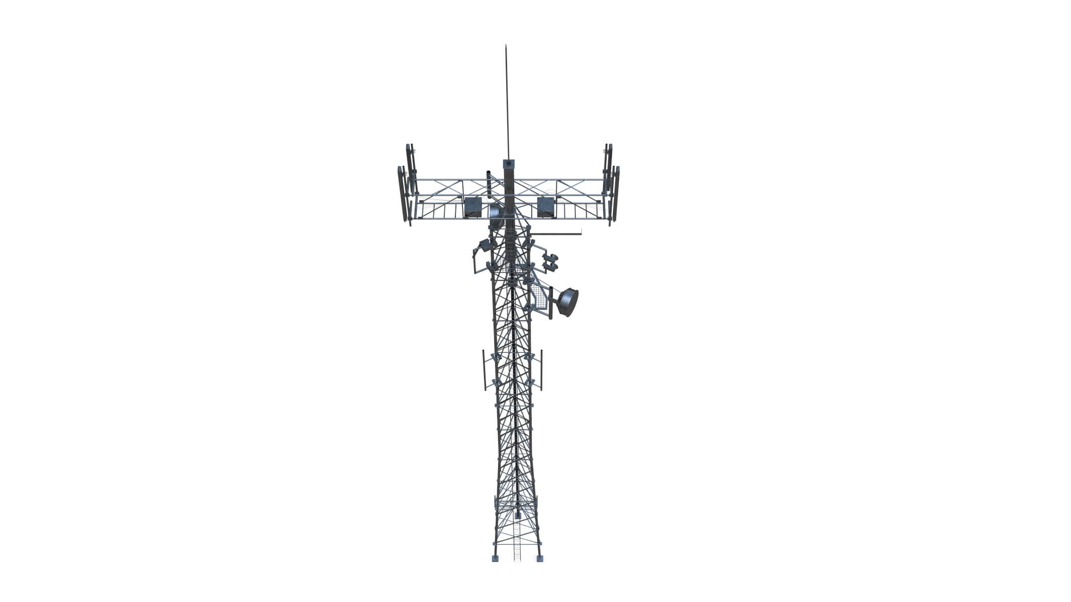 Telecommunication Tower 05 - 3D Model by frezzy