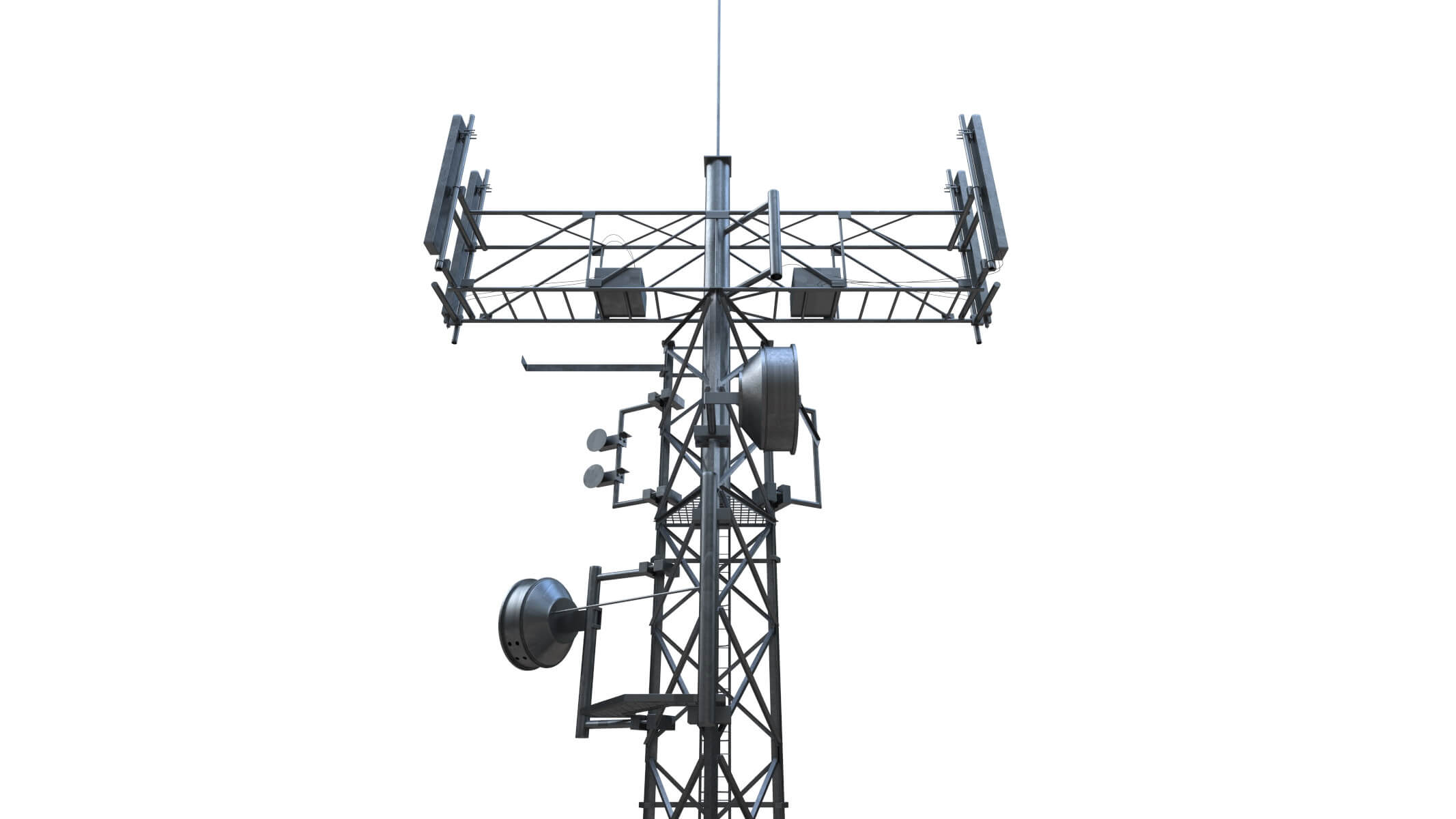 Telecommunication Tower 05 - 3D Model by frezzy