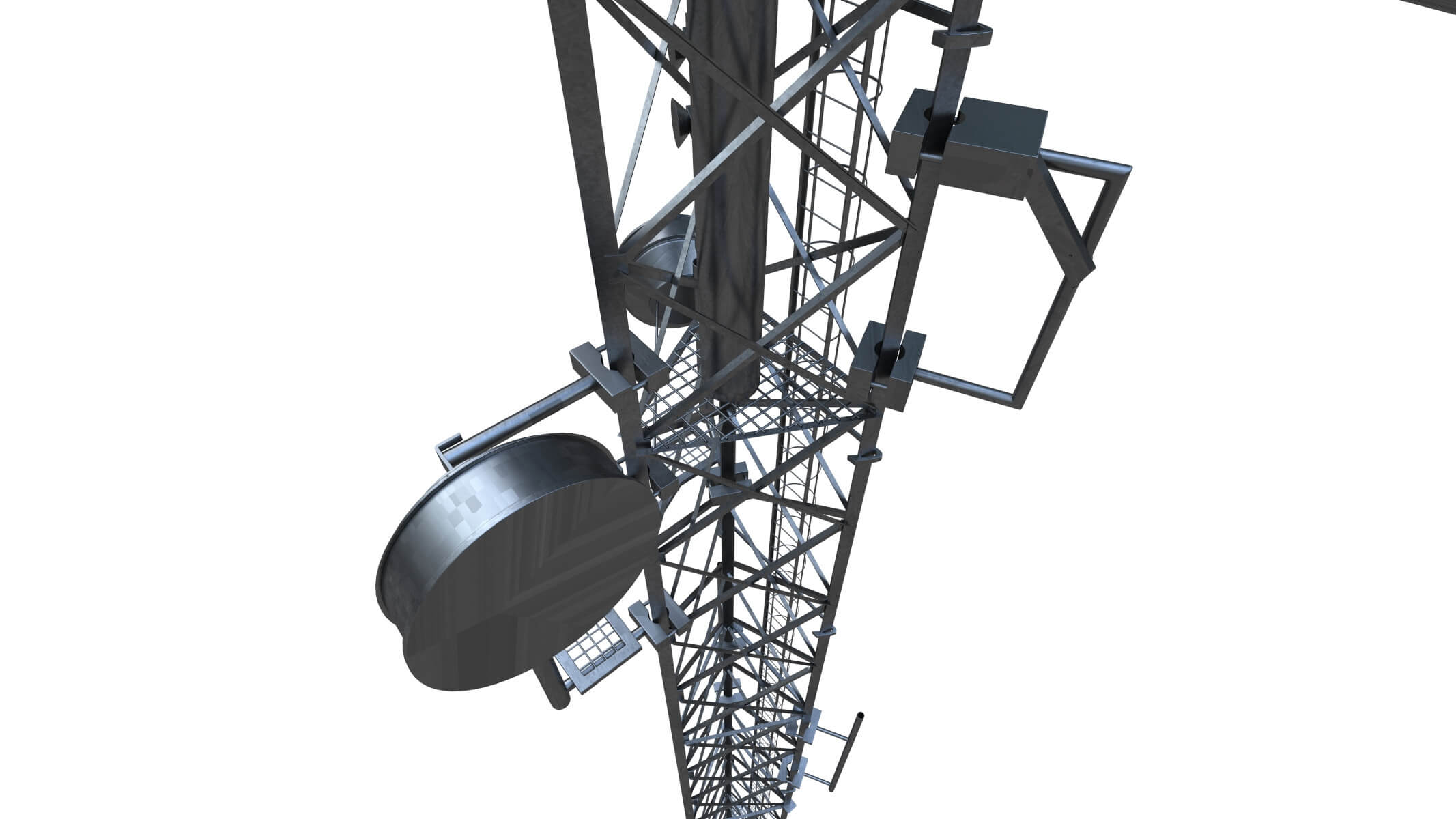 Telecommunication Tower 05 - 3D Model by frezzy