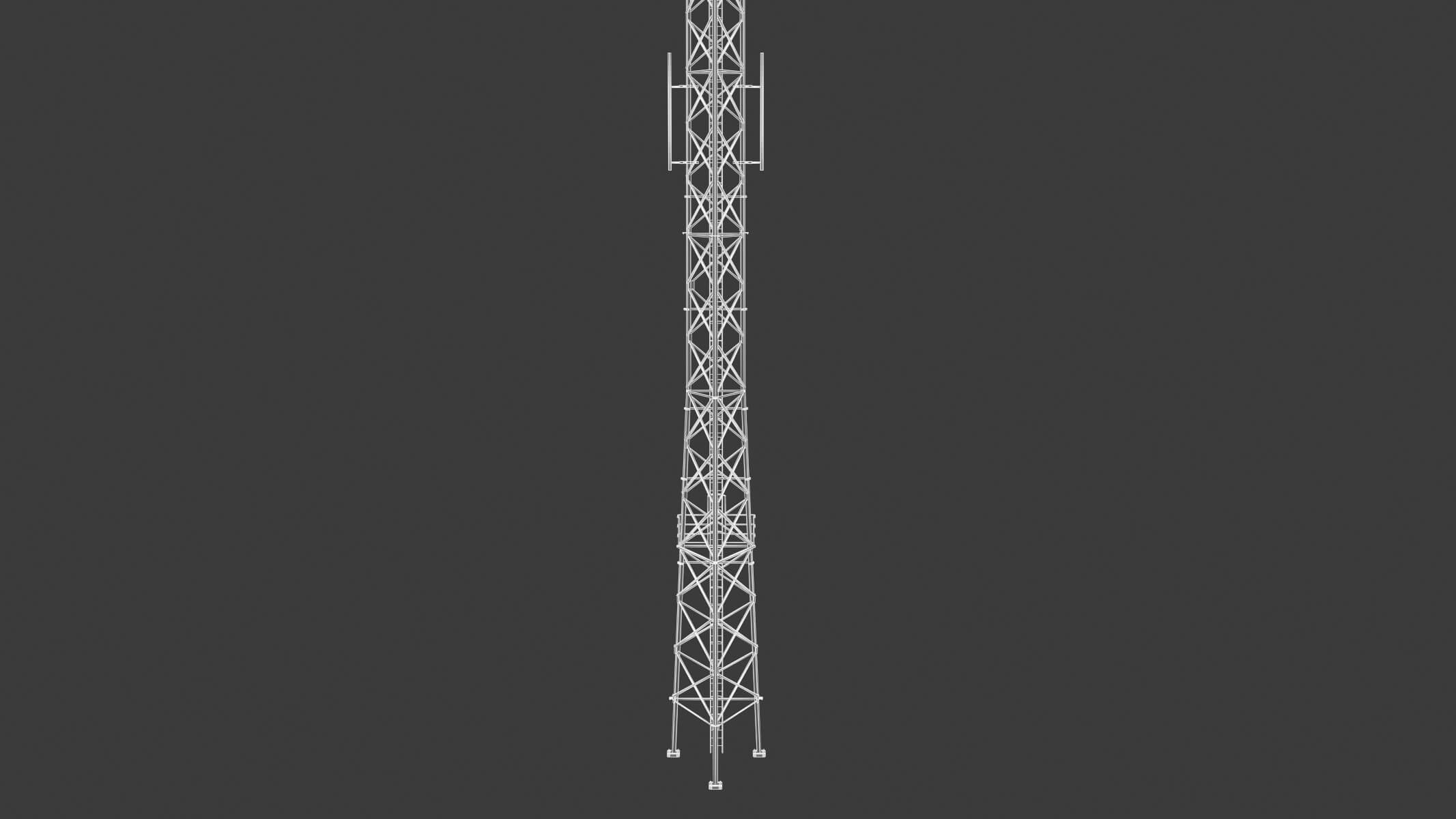 Telecommunication Tower 05 - 3D Model by frezzy