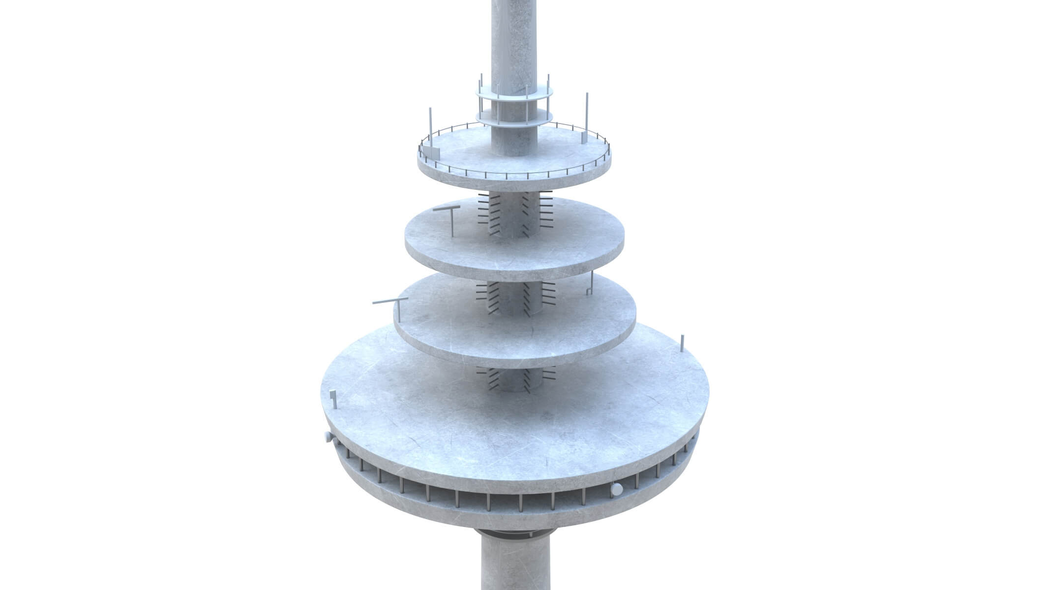 Telecommunication Tower 06 - 3D Model by frezzy