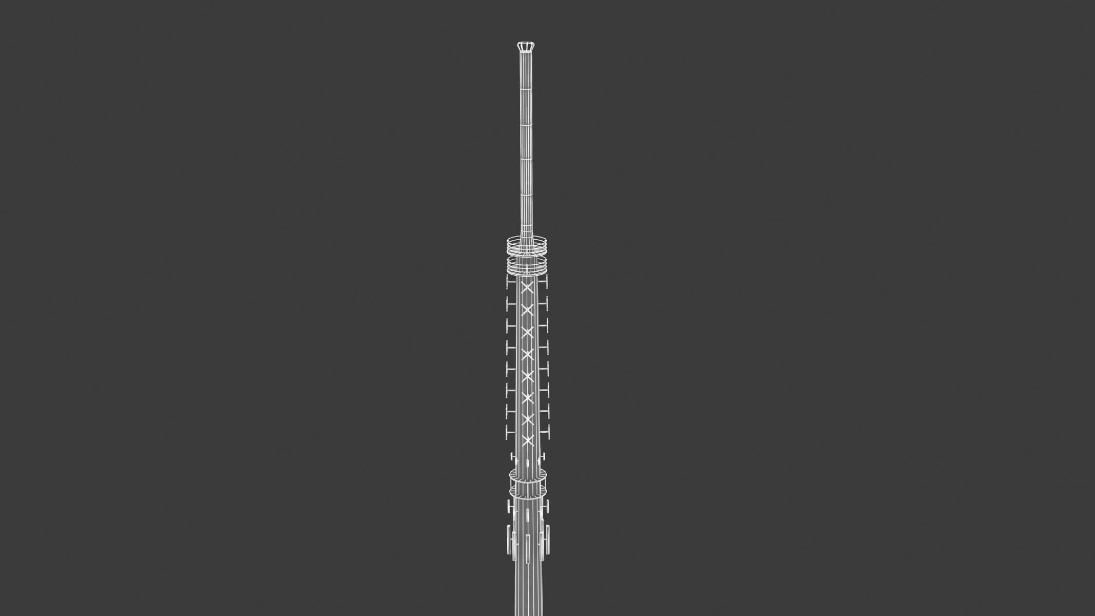 Telecommunication Tower 06 - 3D Model by frezzy