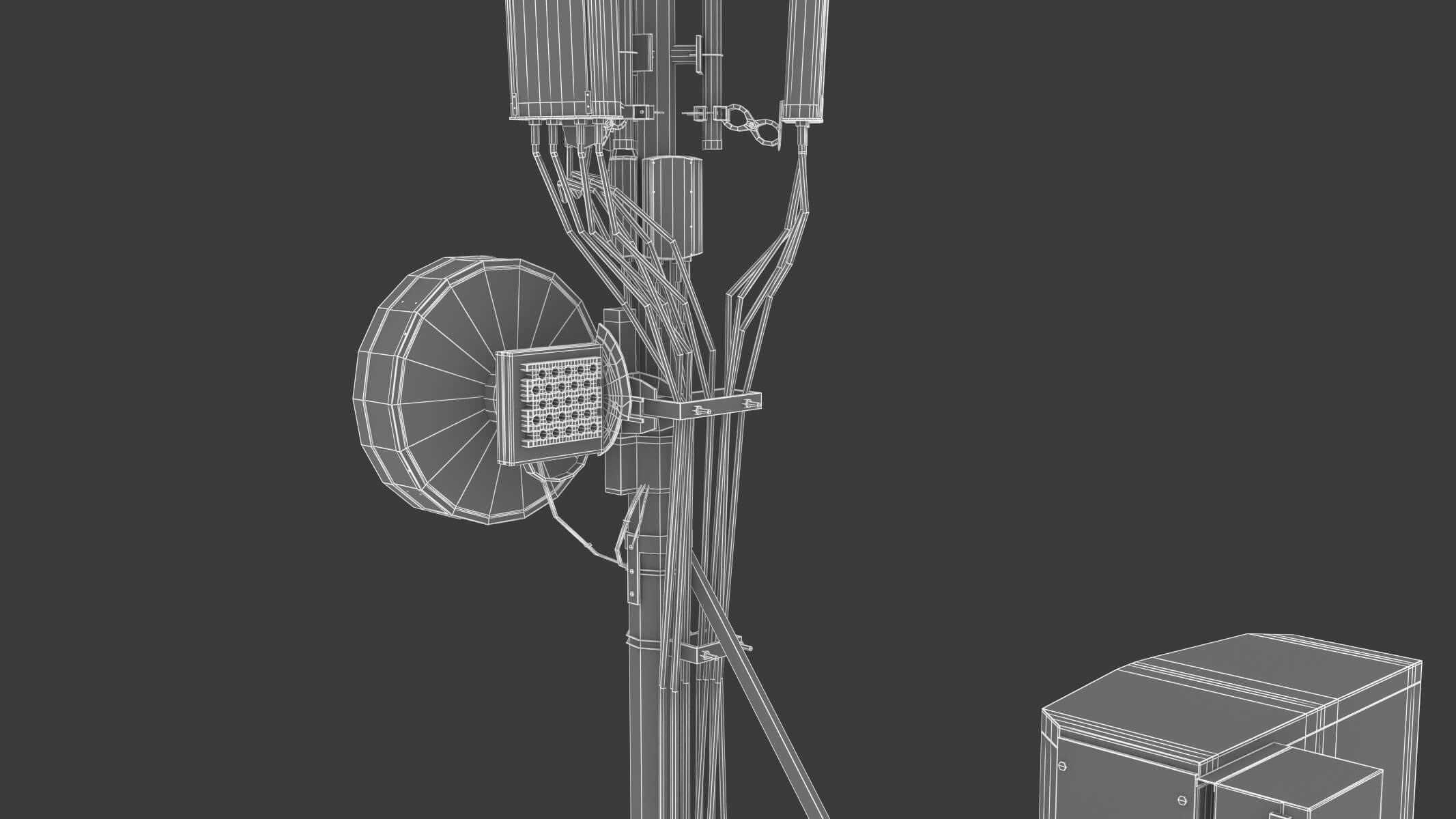 Telecommunication Tower 07 - 3D Model by frezzy