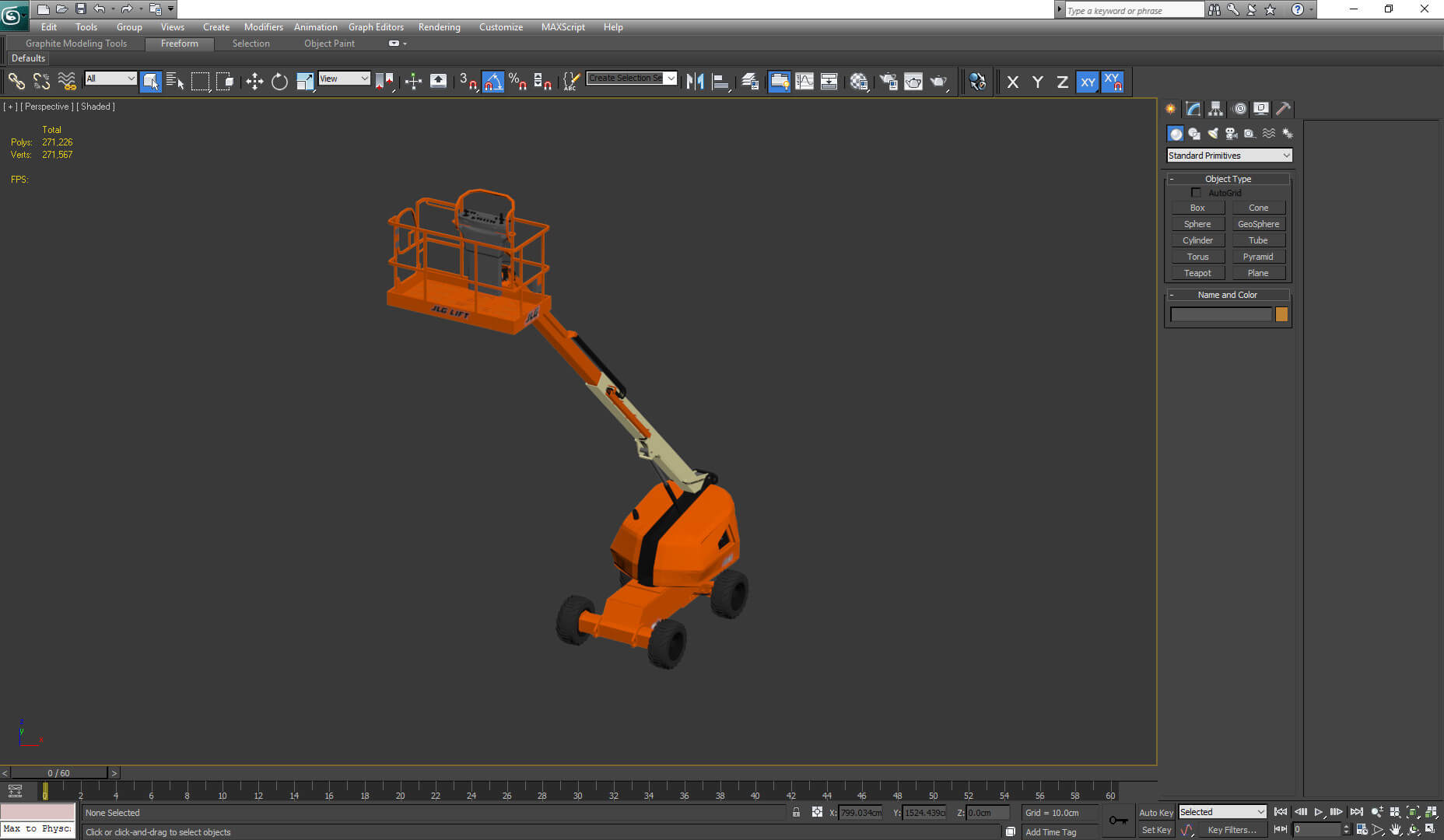 Telescopic Boom Lift 400s - 3D Model by frezzy
