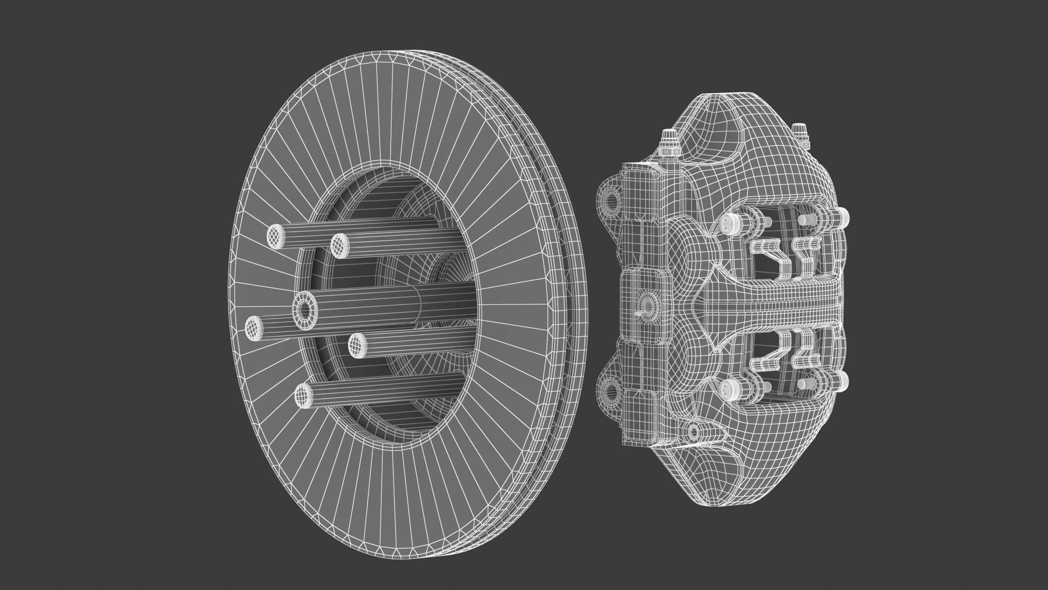 Tesla Car Brake - 3D Model by frezzy