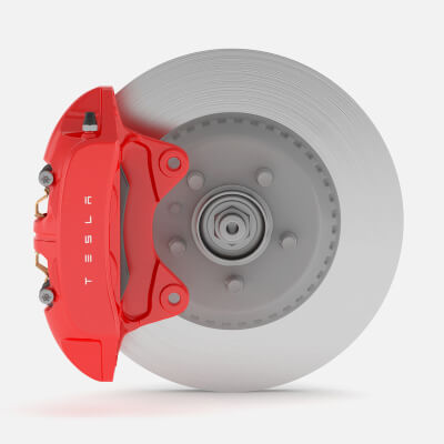 Tesla Car Brake - 3D Model by frezzy