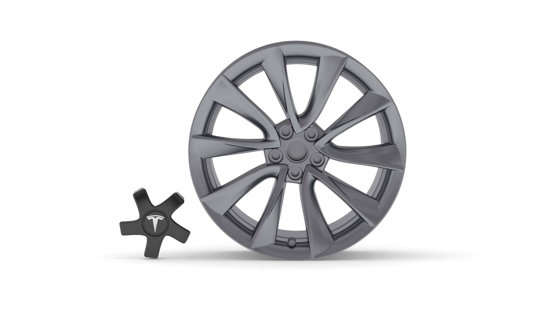 Tesla Car Rim 02 - 3D Model by frezzy