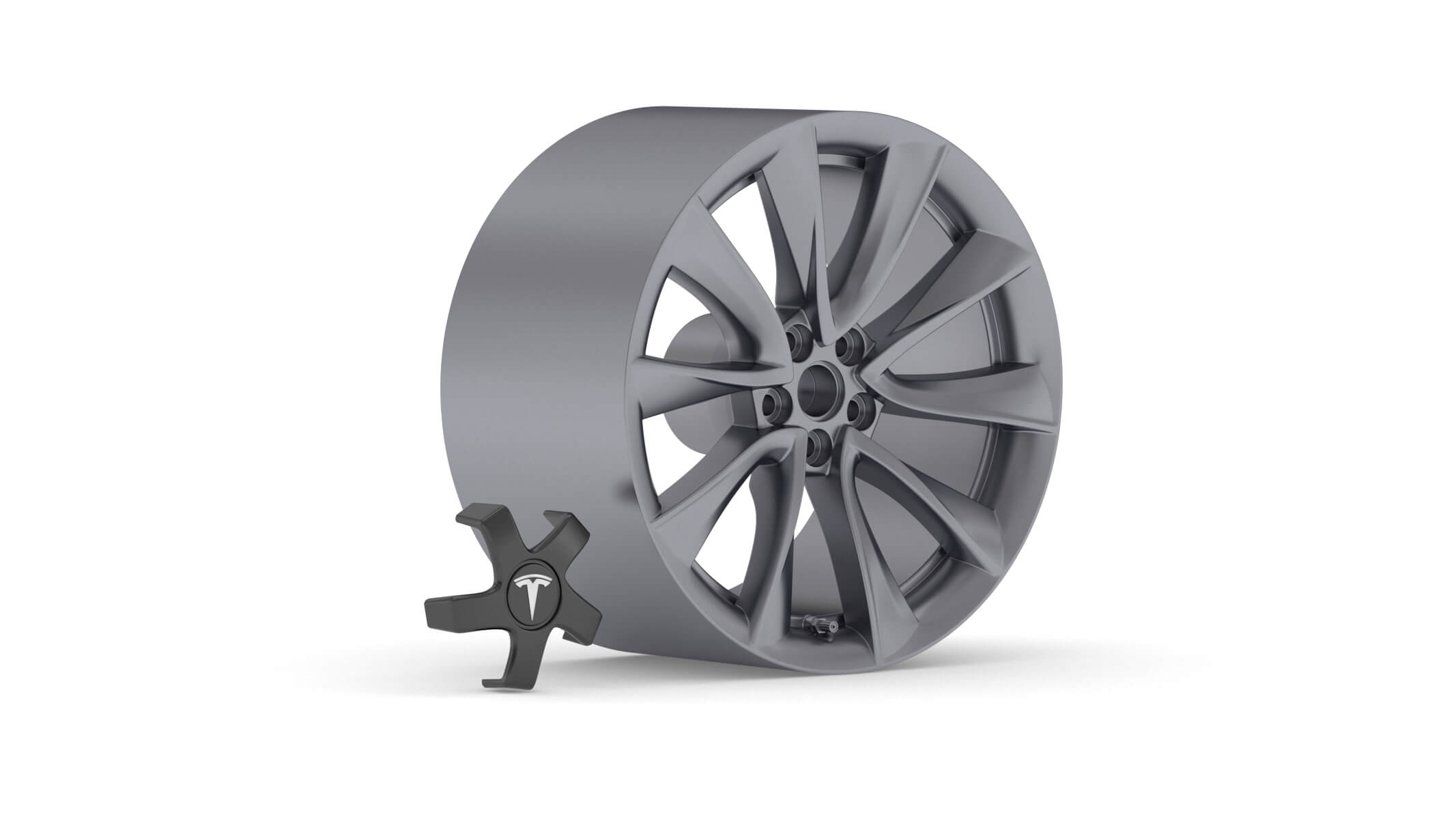 Tesla Car Rim 02 - 3D Model by frezzy