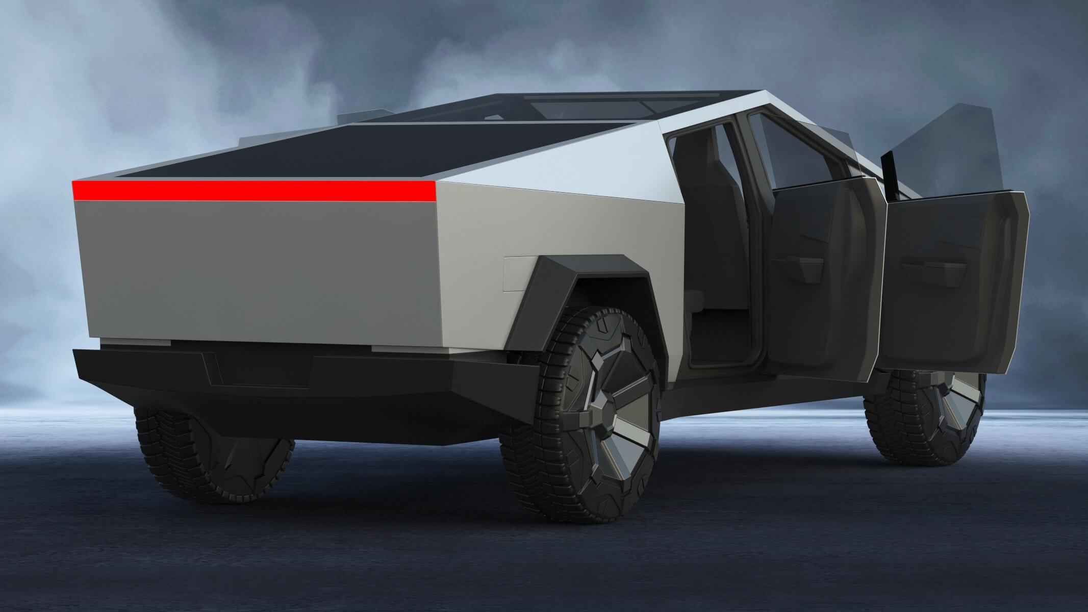 Tesla Cyber Truck - 3D Model by frezzy