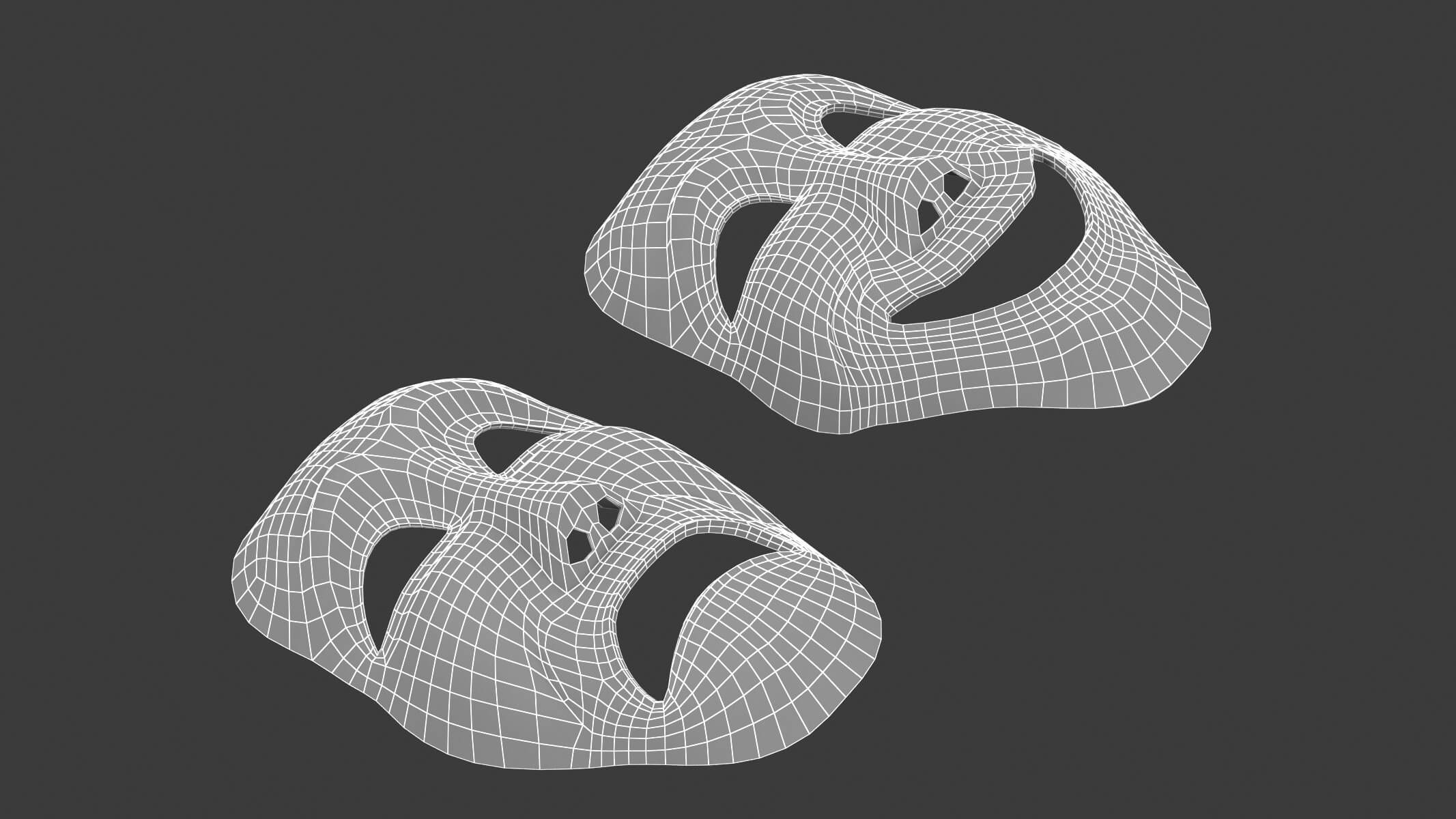 Theater Mask - 3D Model by frezzy