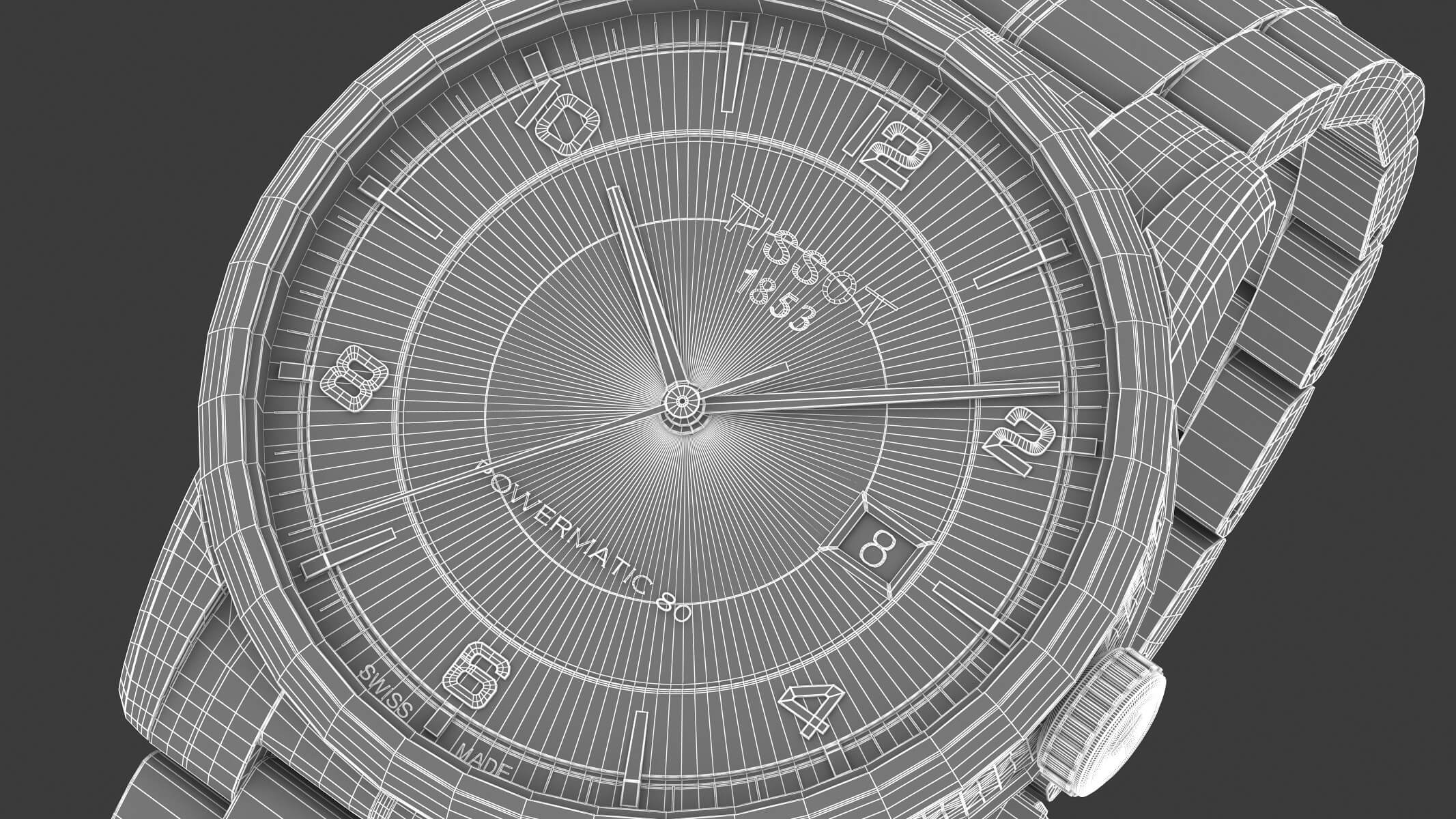 Tissot Luxury Powermatic 80 - 3D Model by frezzy