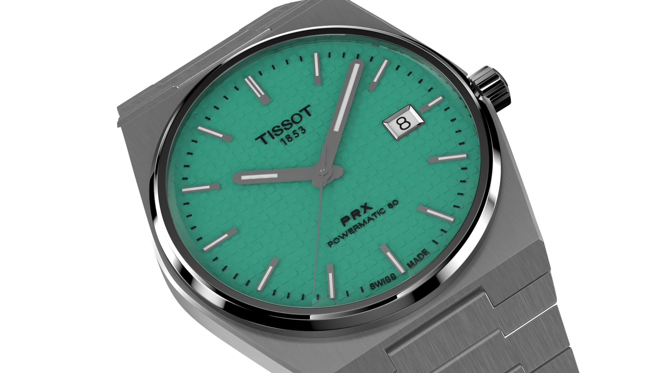 Tissot Prx Powermatic 80 40mm Green - 3D Model by frezzy
