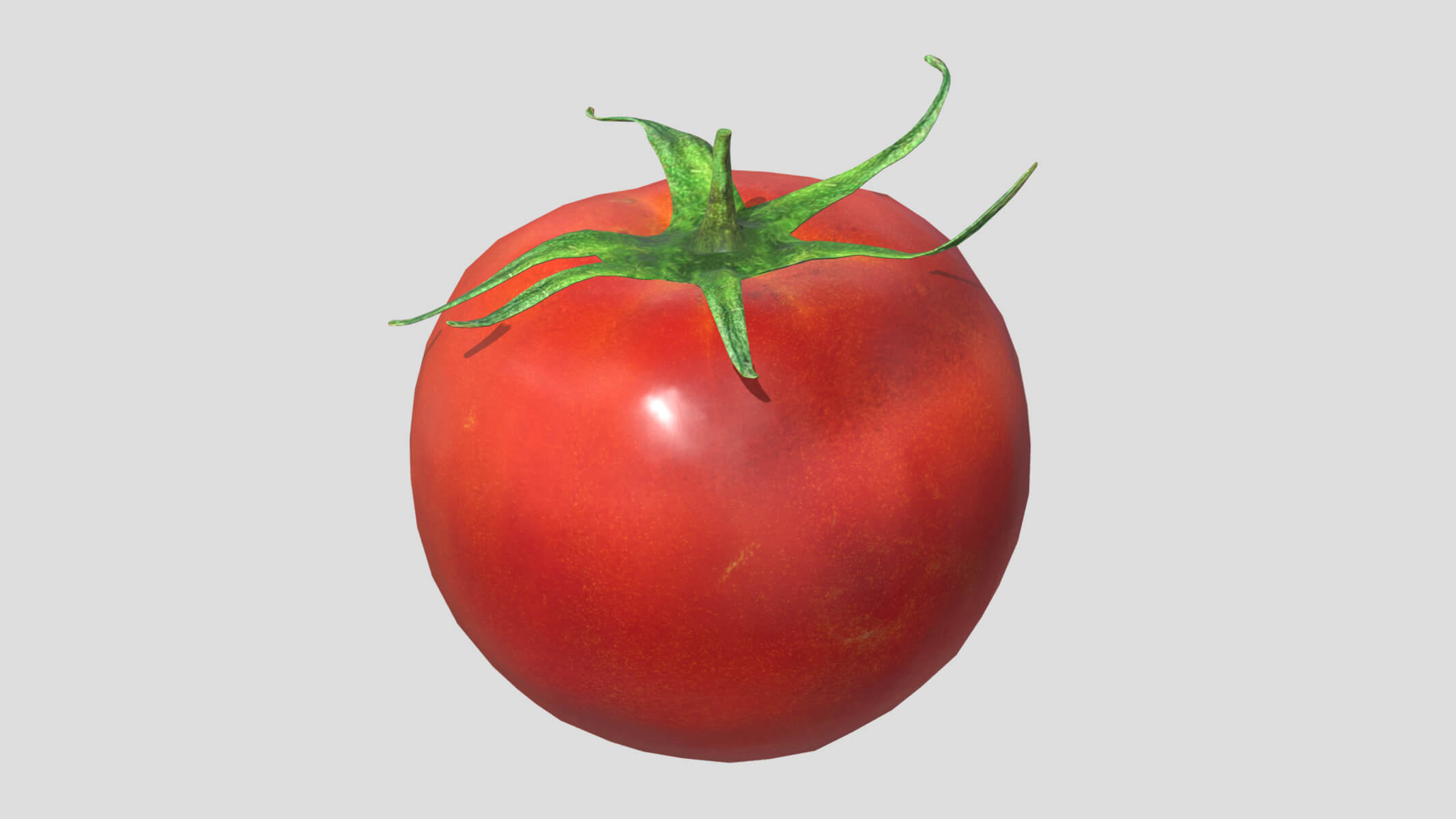 Tomato Low Poly - 3D Model by frezzy