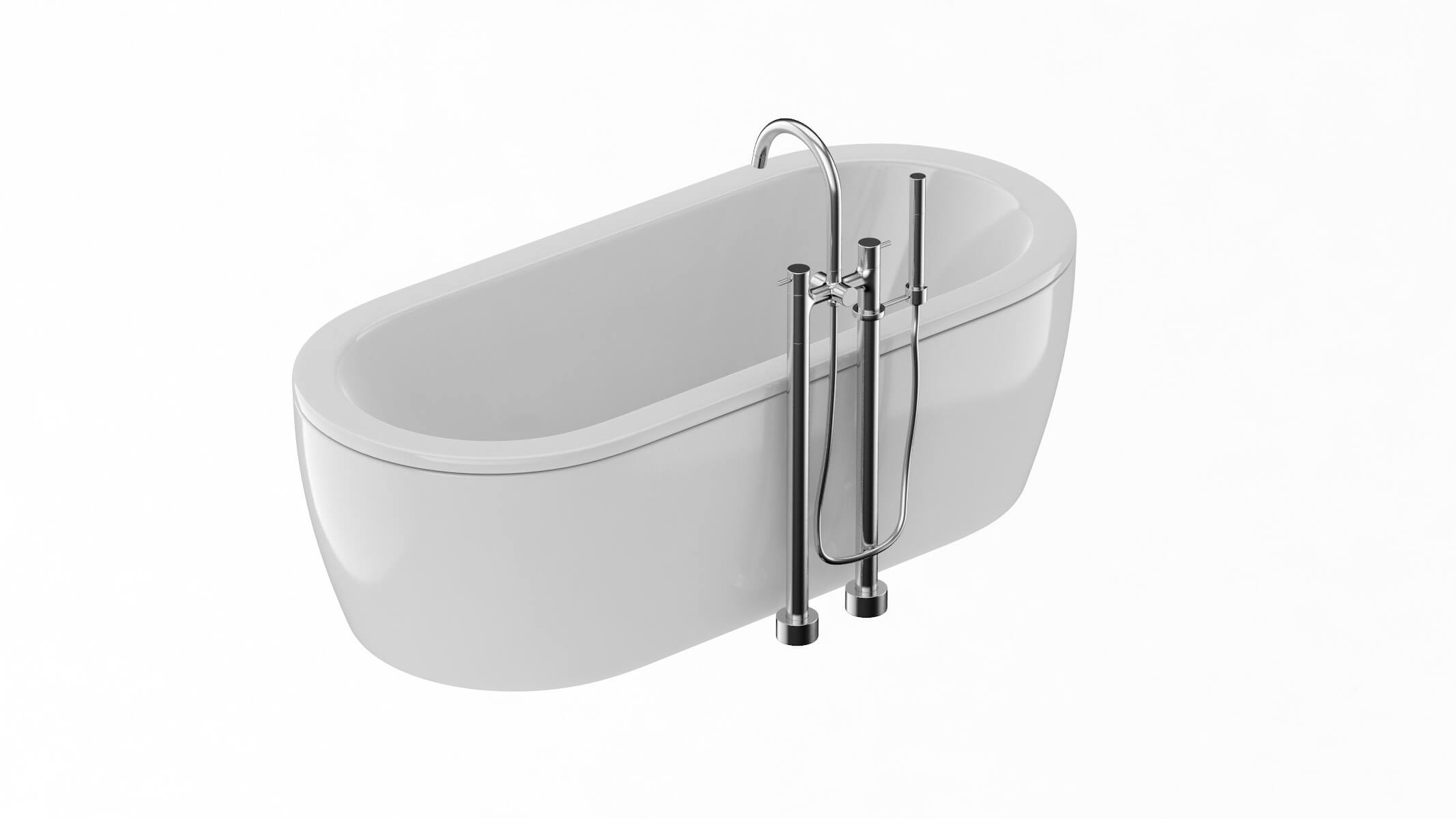 Toto Cast Iron Nexus Bathtub - 3D Model by frezzy