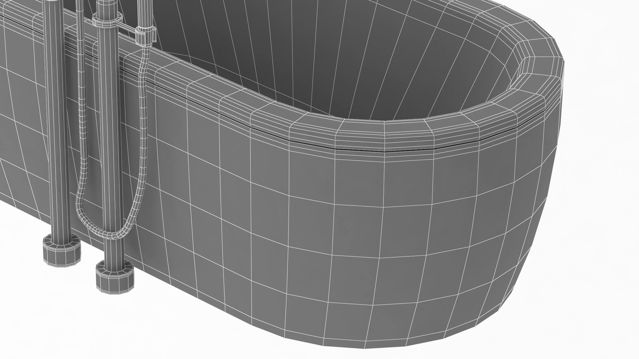 Toto Cast Iron Nexus Bathtub - 3D Model by frezzy