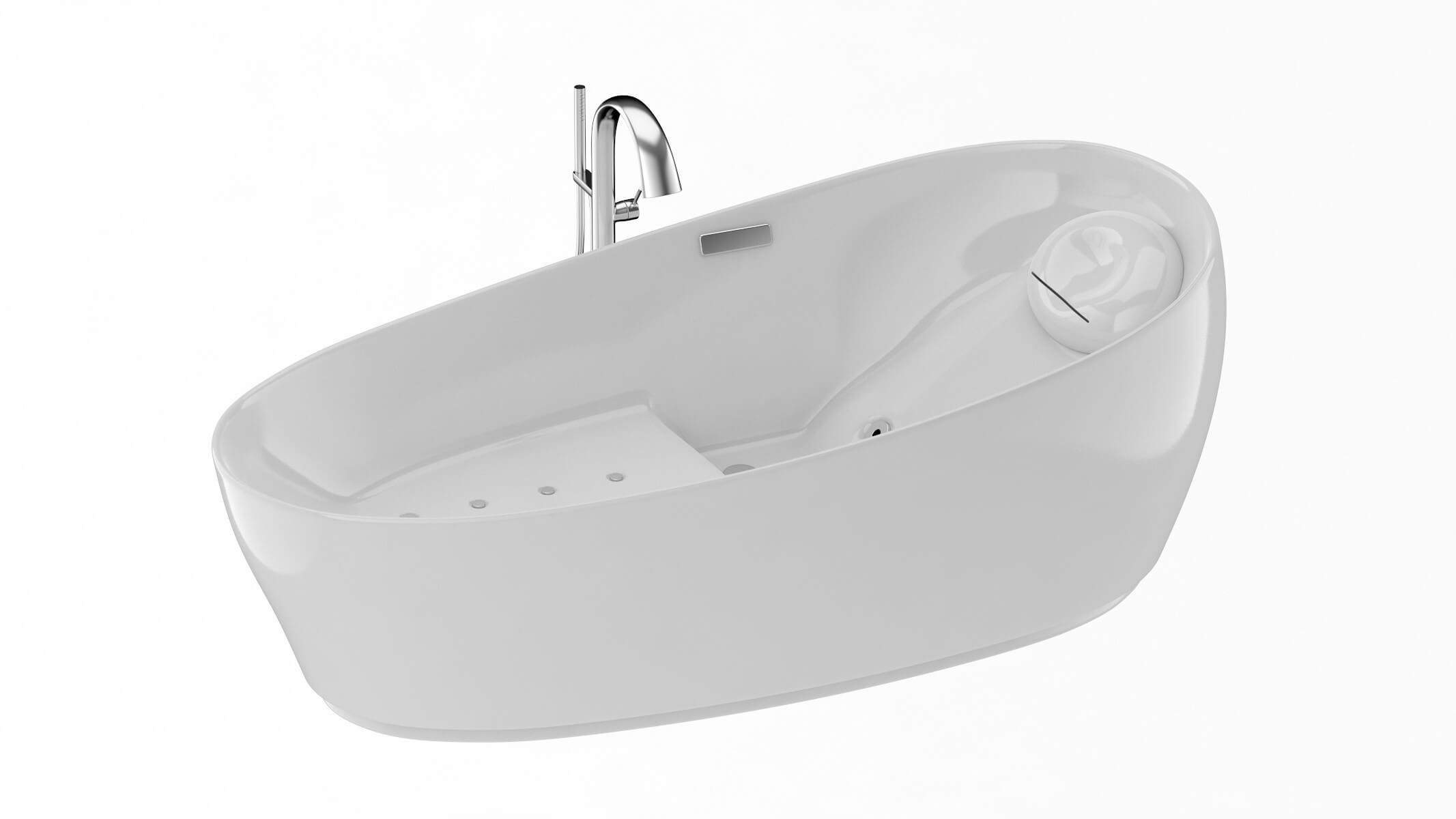 Toto Flotation Tub With Zero Dimension - 3D Model by frezzy