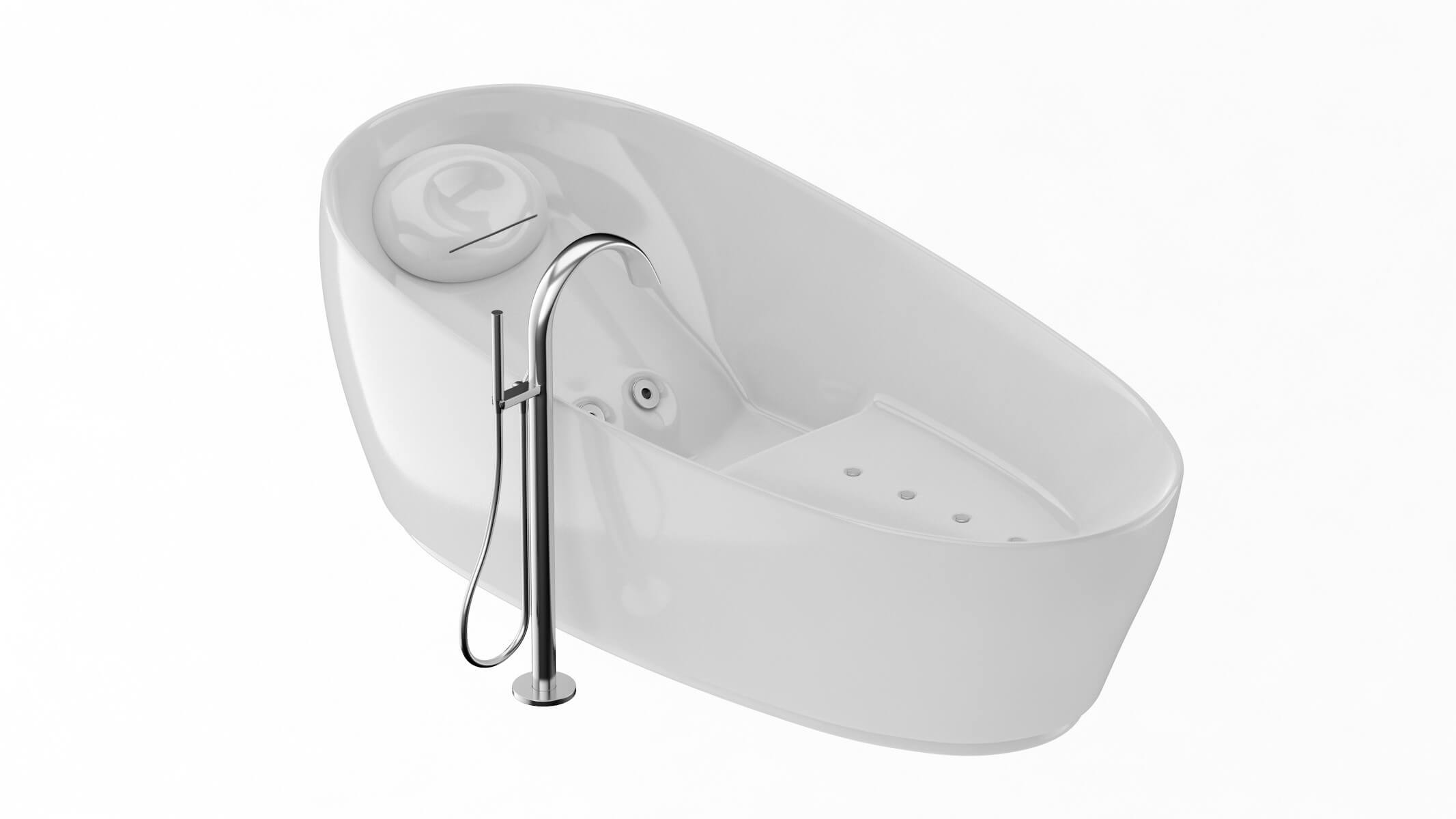 Toto Flotation Tub With Zero Dimension - 3D Model by frezzy