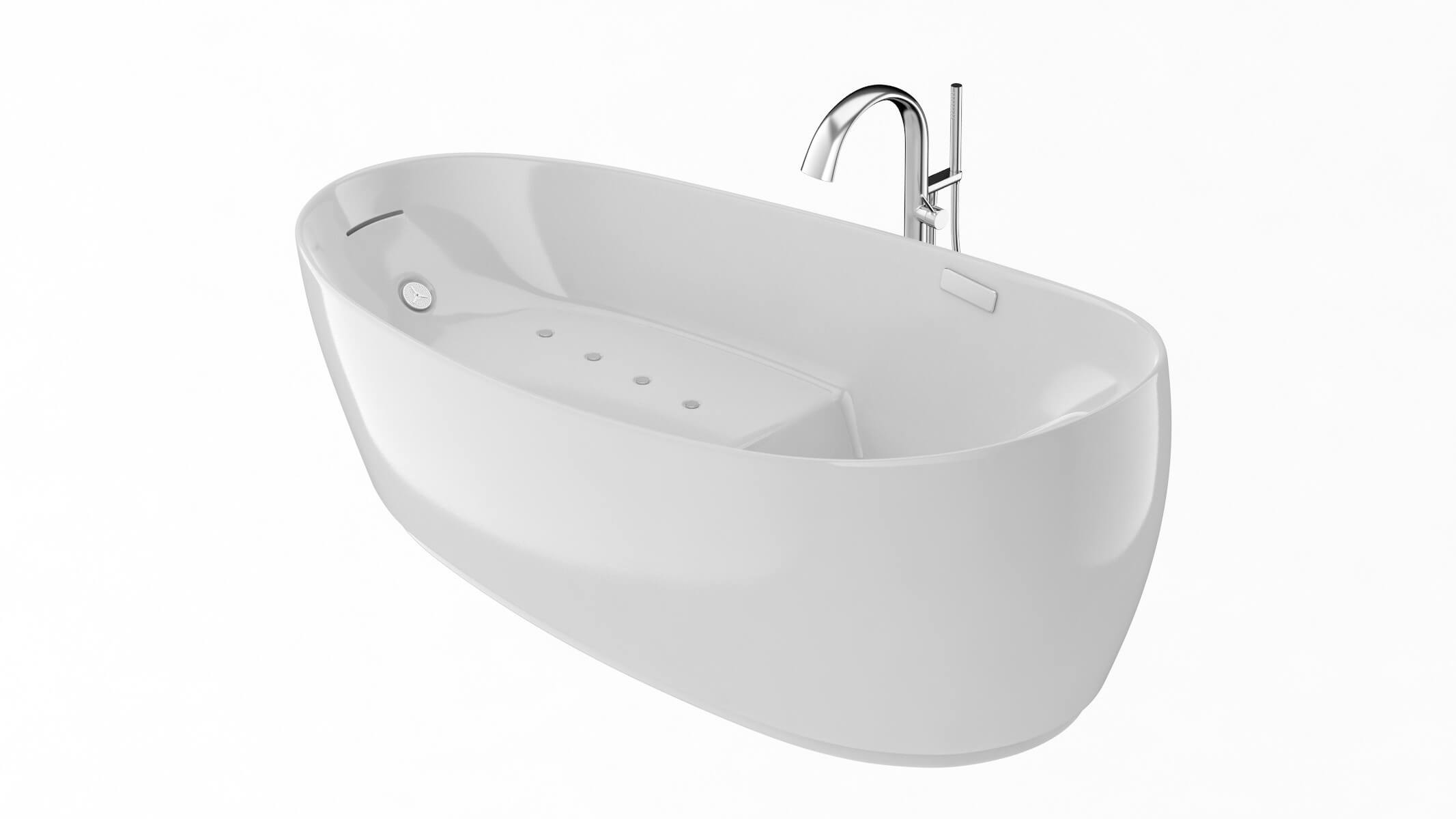 Toto Flotation Tub With Zero Dimension - 3D Model by frezzy