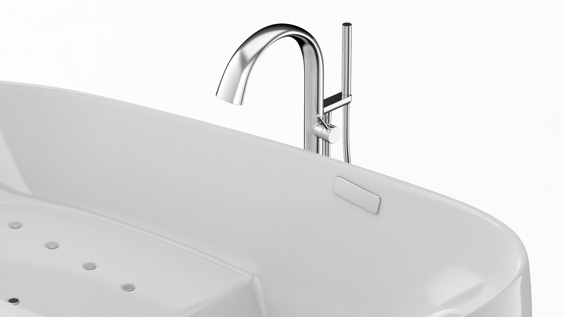 Toto Flotation Tub With Zero Dimension - 3D Model by frezzy