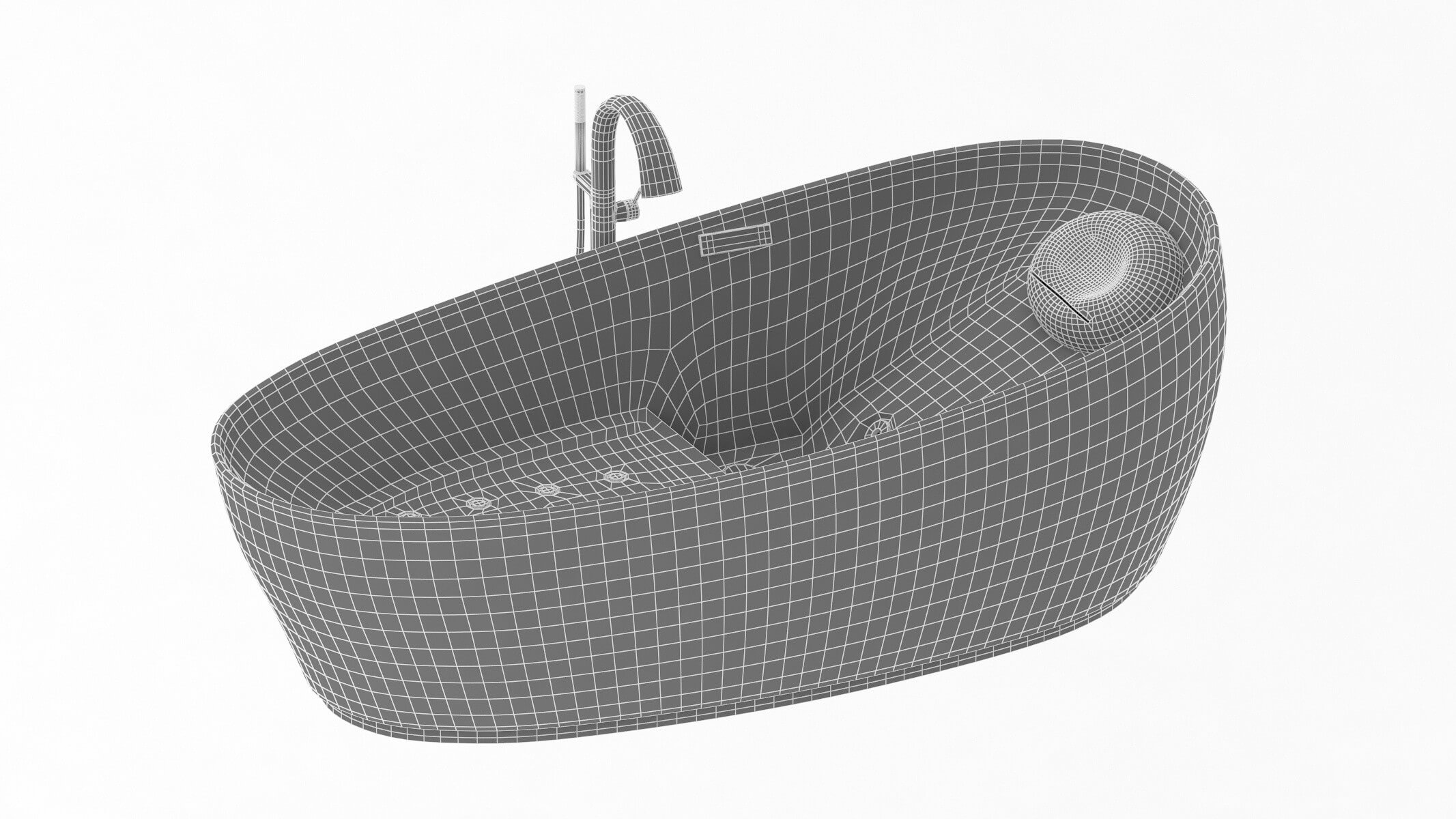 Toto Flotation Tub With Zero Dimension - 3D Model by frezzy