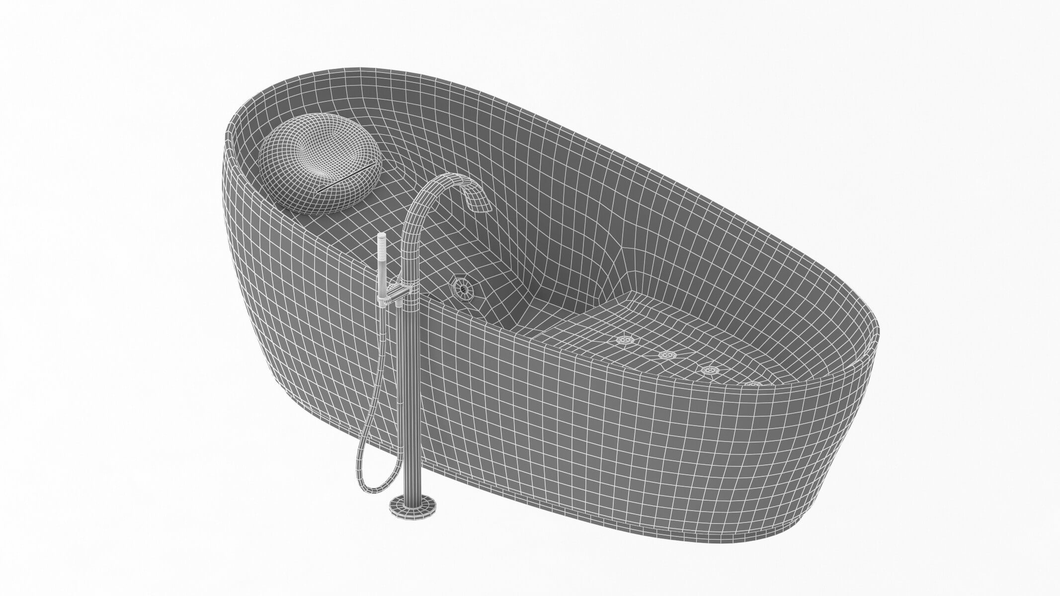 Toto Flotation Tub With Zero Dimension - 3D Model by frezzy