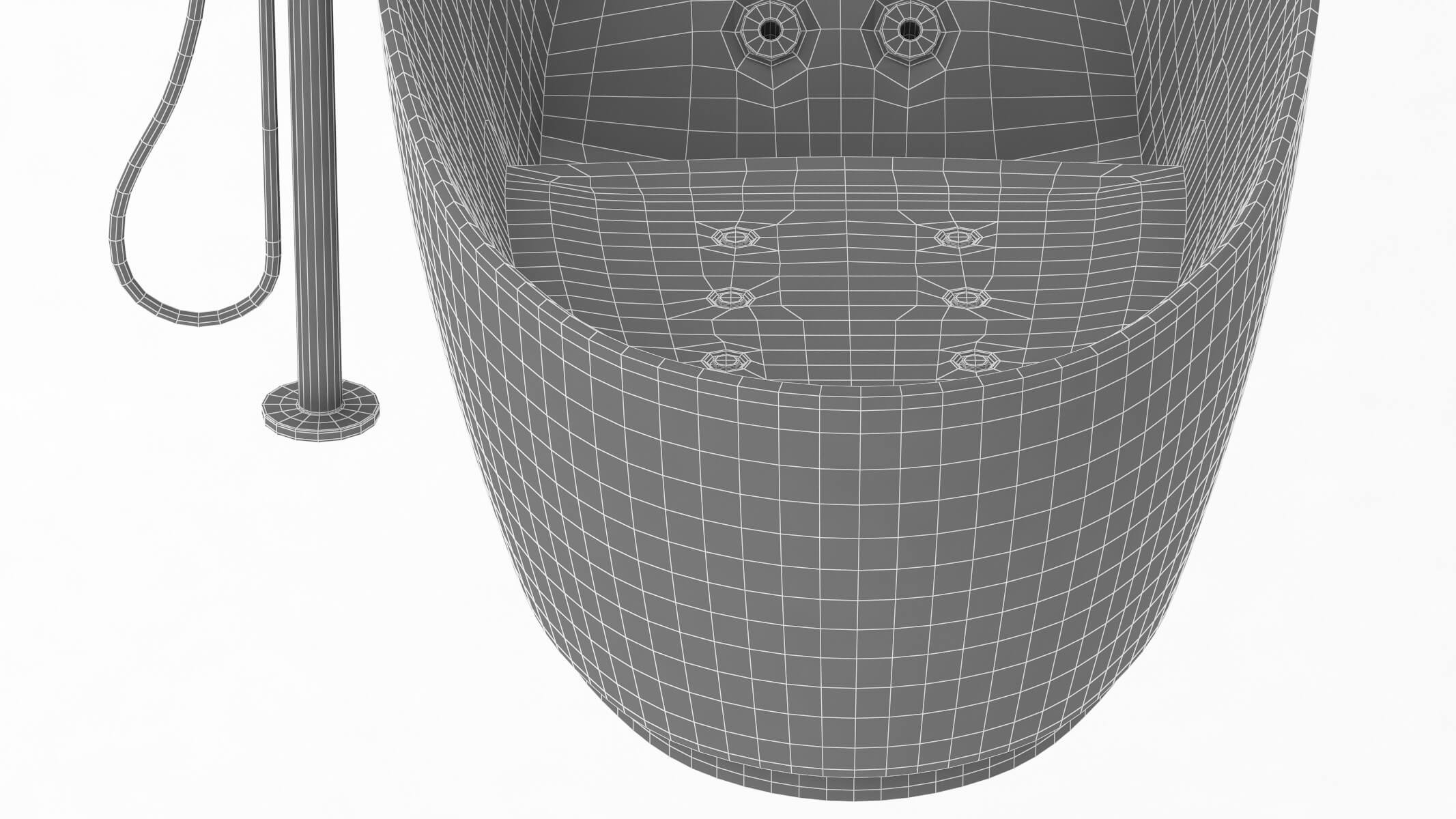 Toto Flotation Tub With Zero Dimension - 3D Model by frezzy