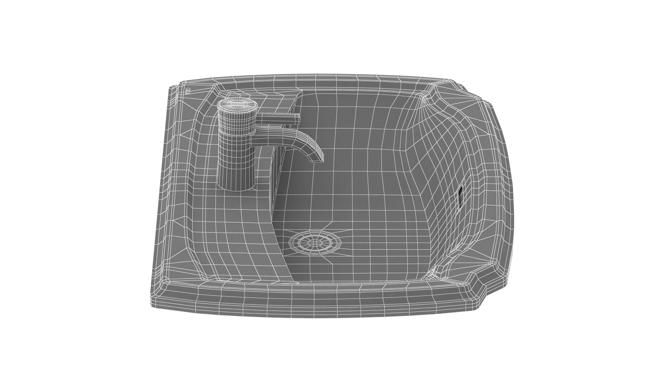 Toto Guinevere Self-Rimming Lavatory 3D Model by frezzy