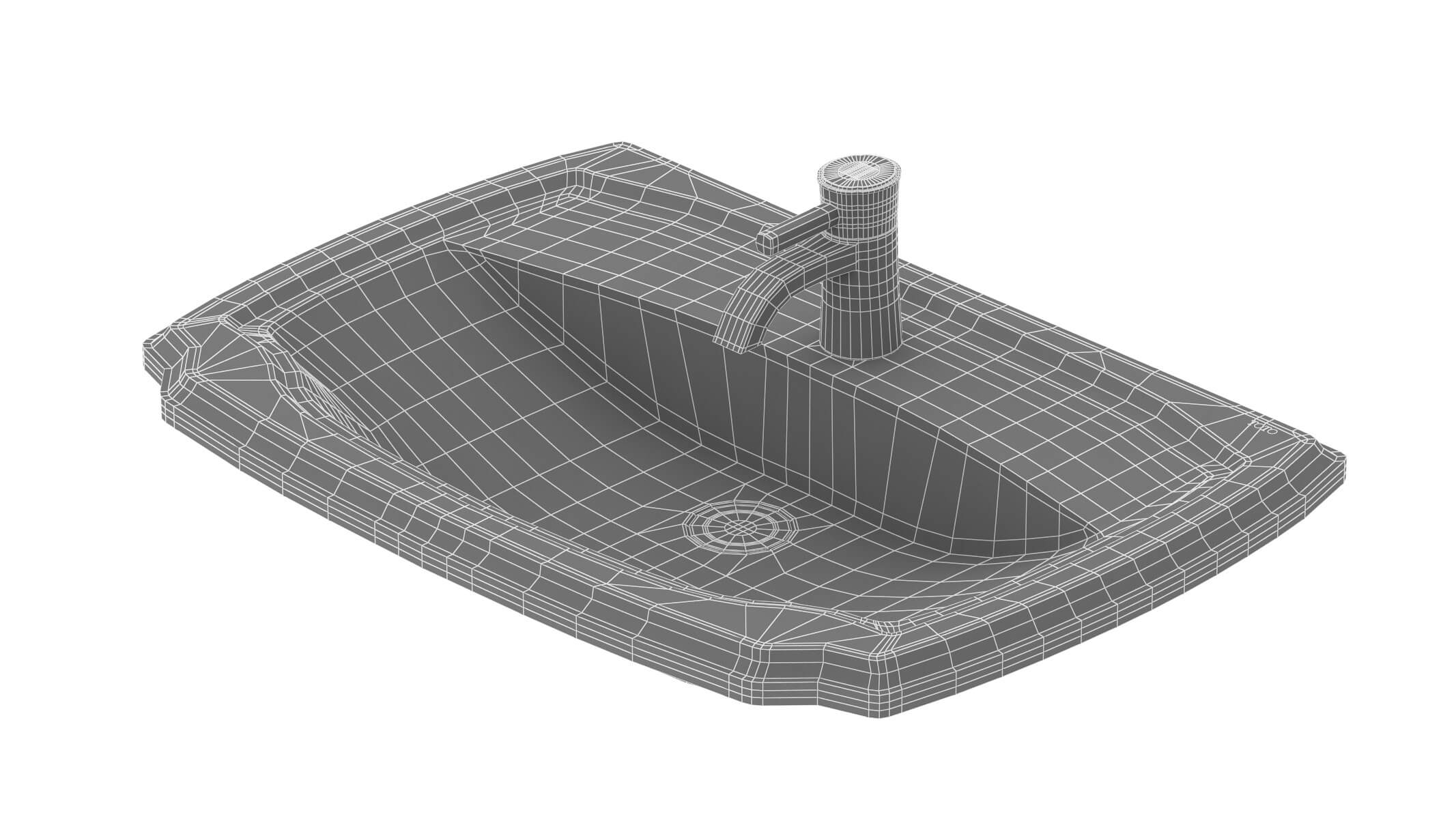 Toto Guinevere Self-Rimming Lavatory 3D Model by frezzy