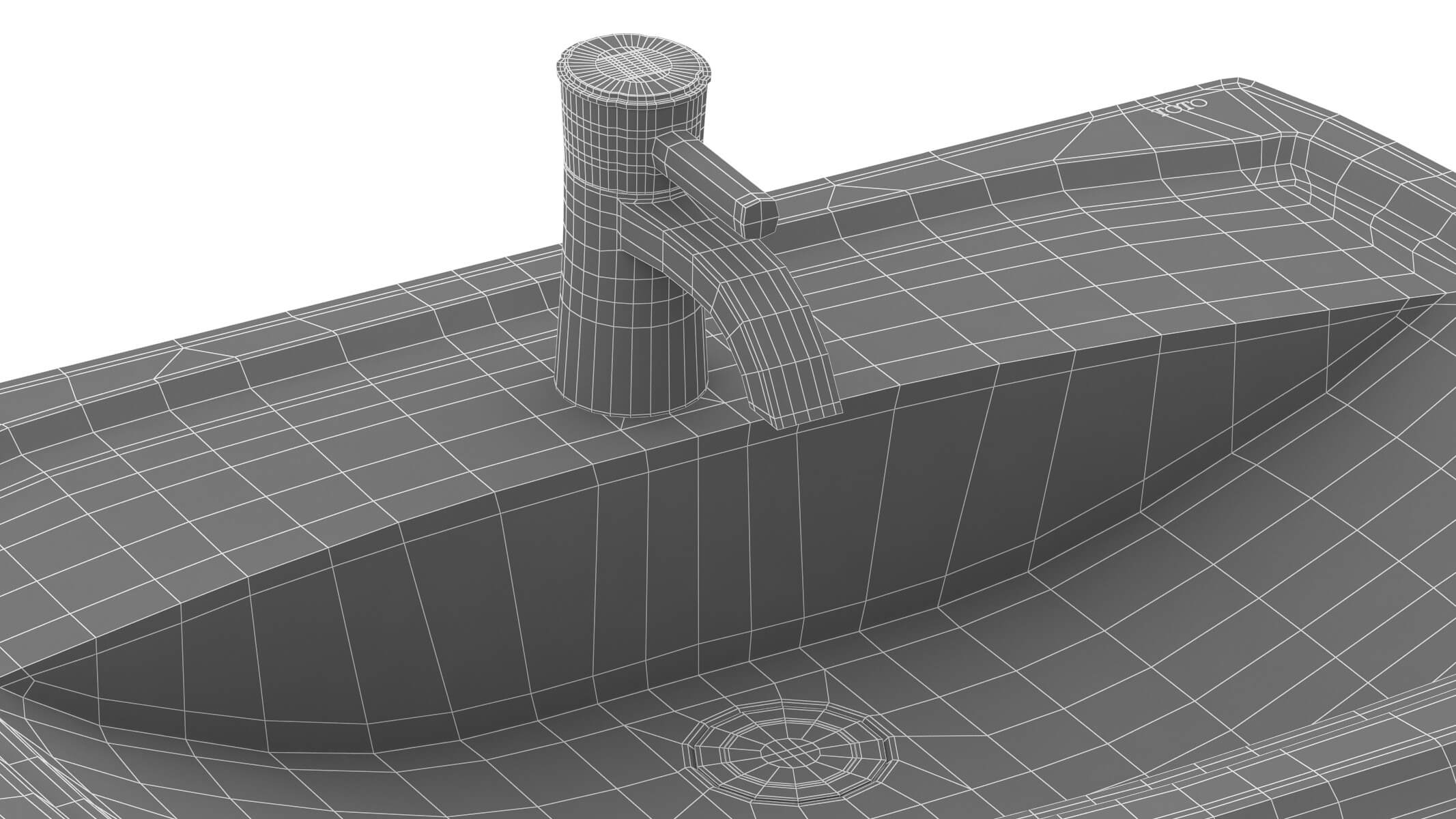 Toto Guinevere Self-Rimming Lavatory 3D Model by frezzy