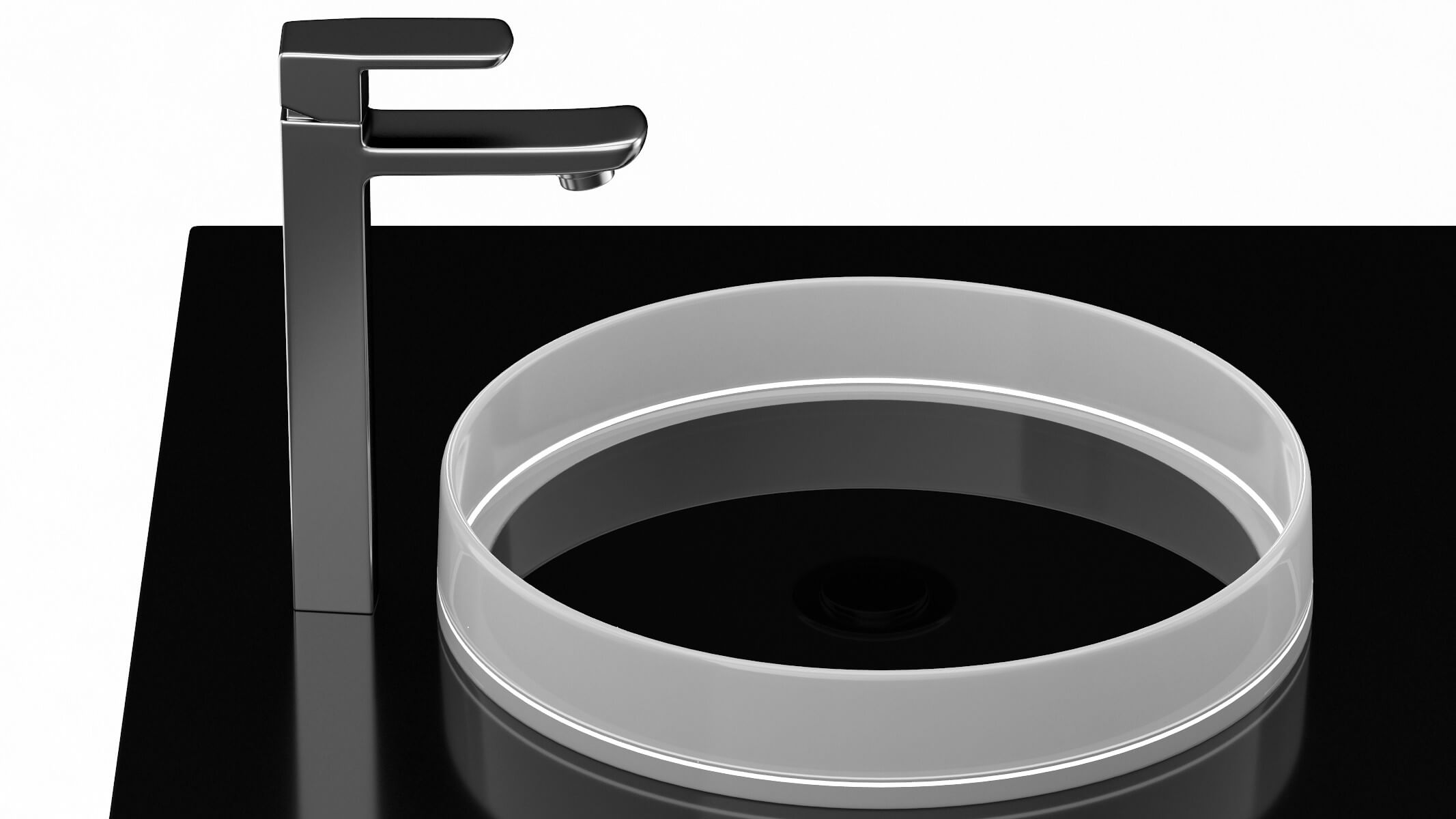 Toto Luminist Lighted Round Vessel Lavatory - 3D Model by frezzy