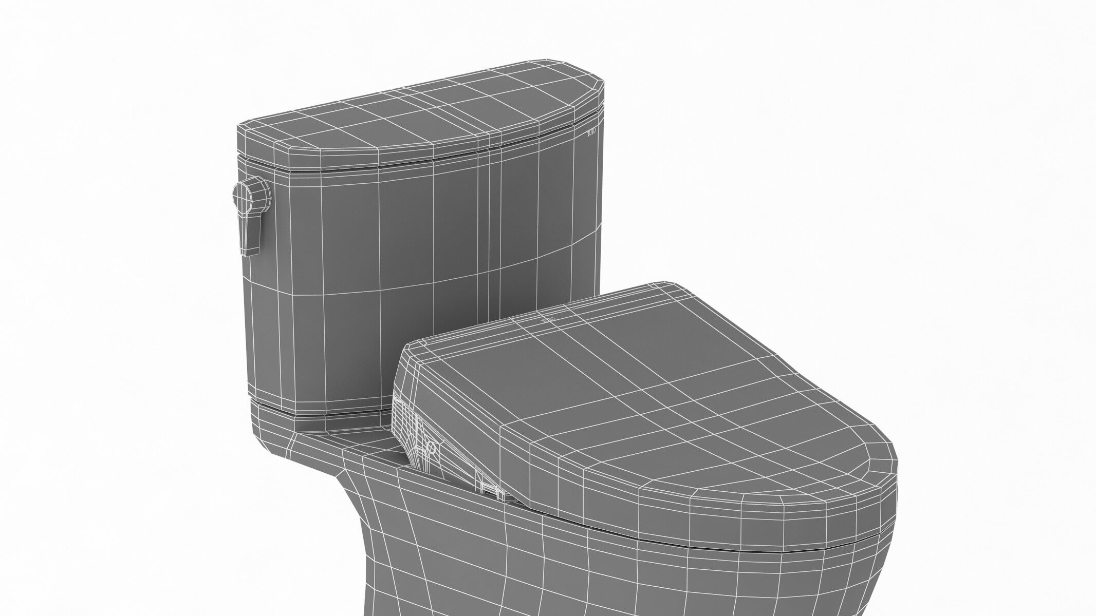 Toto Nexus 1G Two Piece Toilet - 3D Model by frezzy