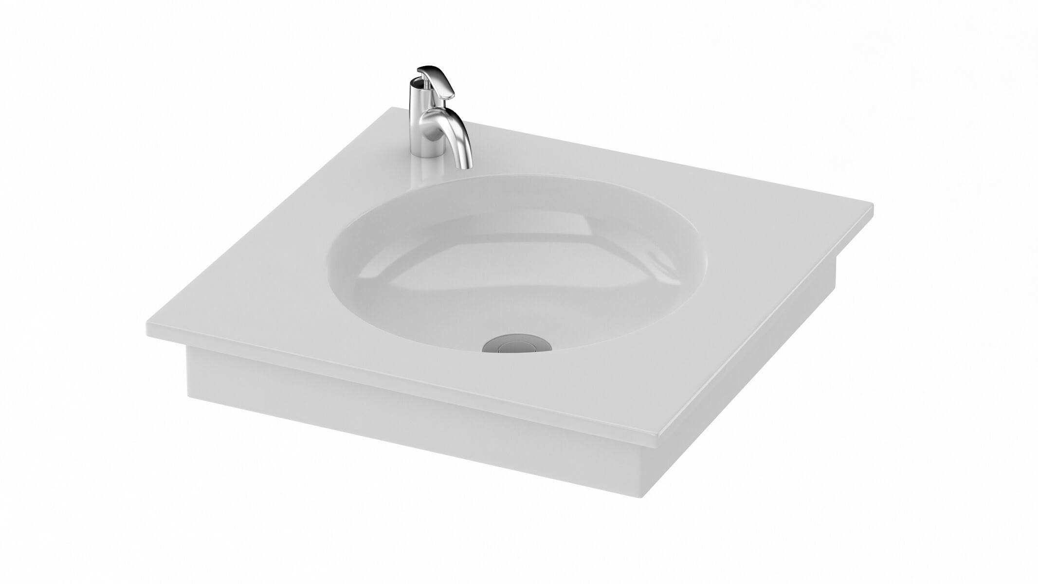 Toto Self-Rimming Lavatory 3D Model by frezzy