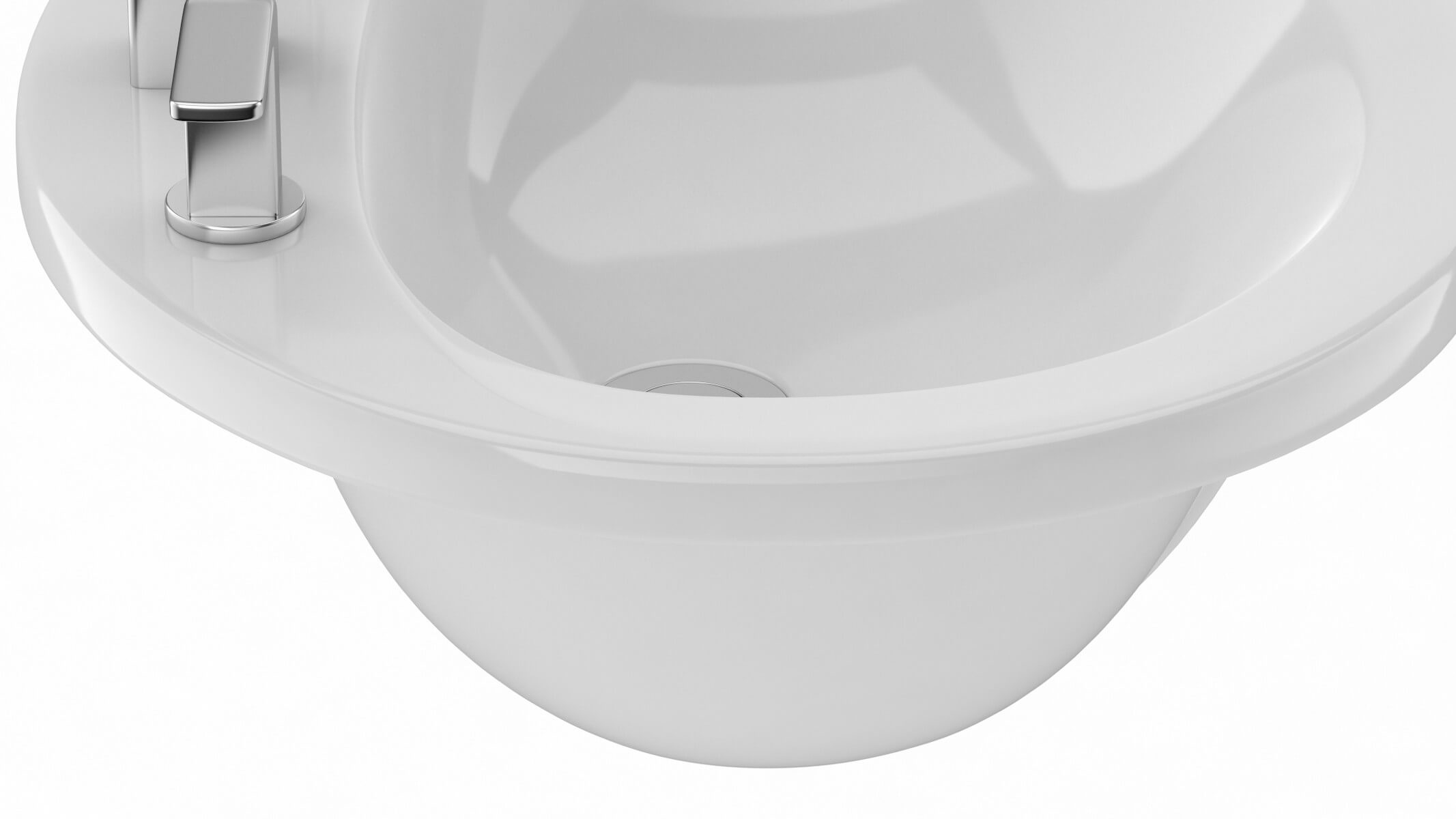 Toto Self Rimming Oval Lavatory - 3D Model by frezzy