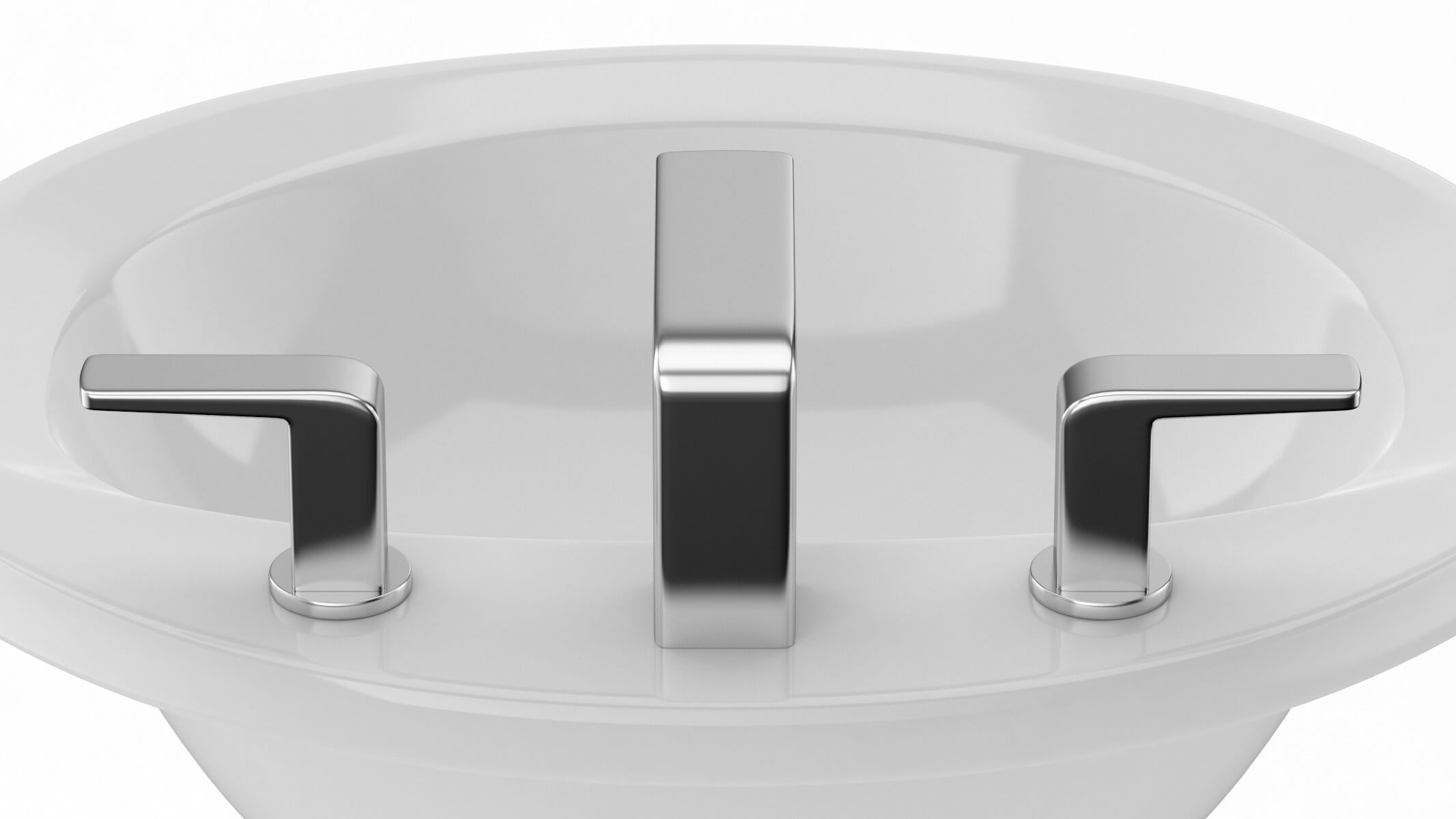 Toto Self Rimming Oval Lavatory - 3D Model by frezzy