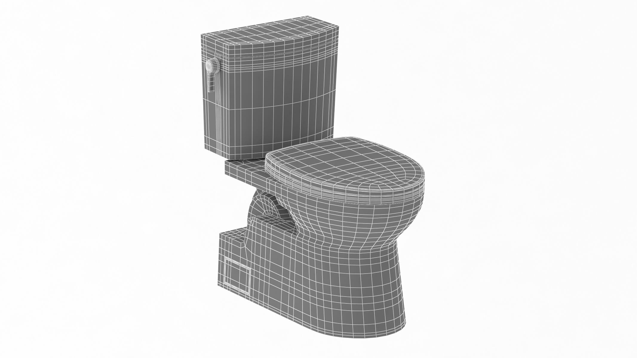 Toto Vespin II Two-Piece Toilet 3D Model by frezzy