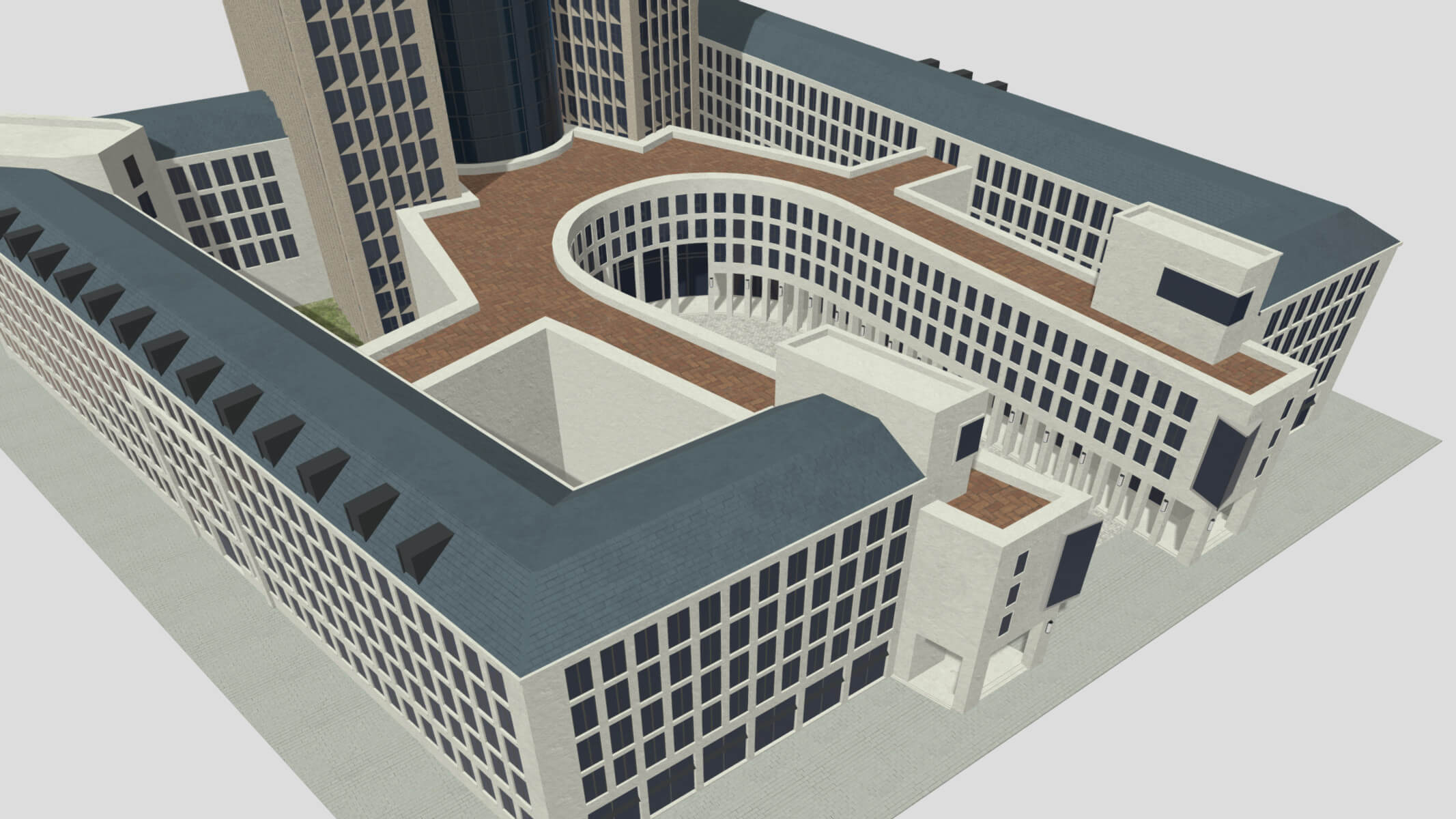 Tower 185 Skyscraper Low Poly - 3D Model by frezzy