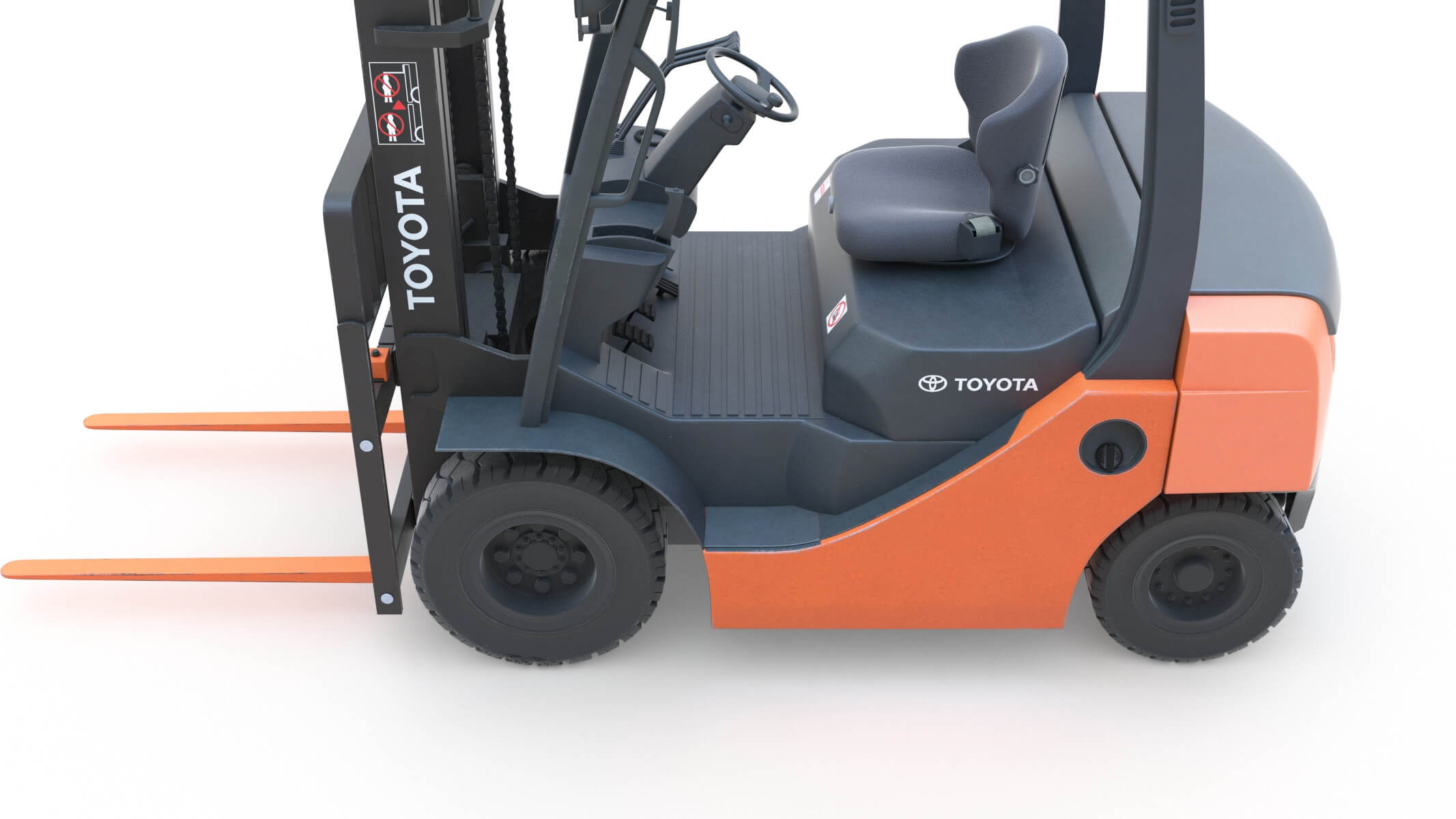Toyota Core IC Pneumatic Forklift - 3D Model by frezzy