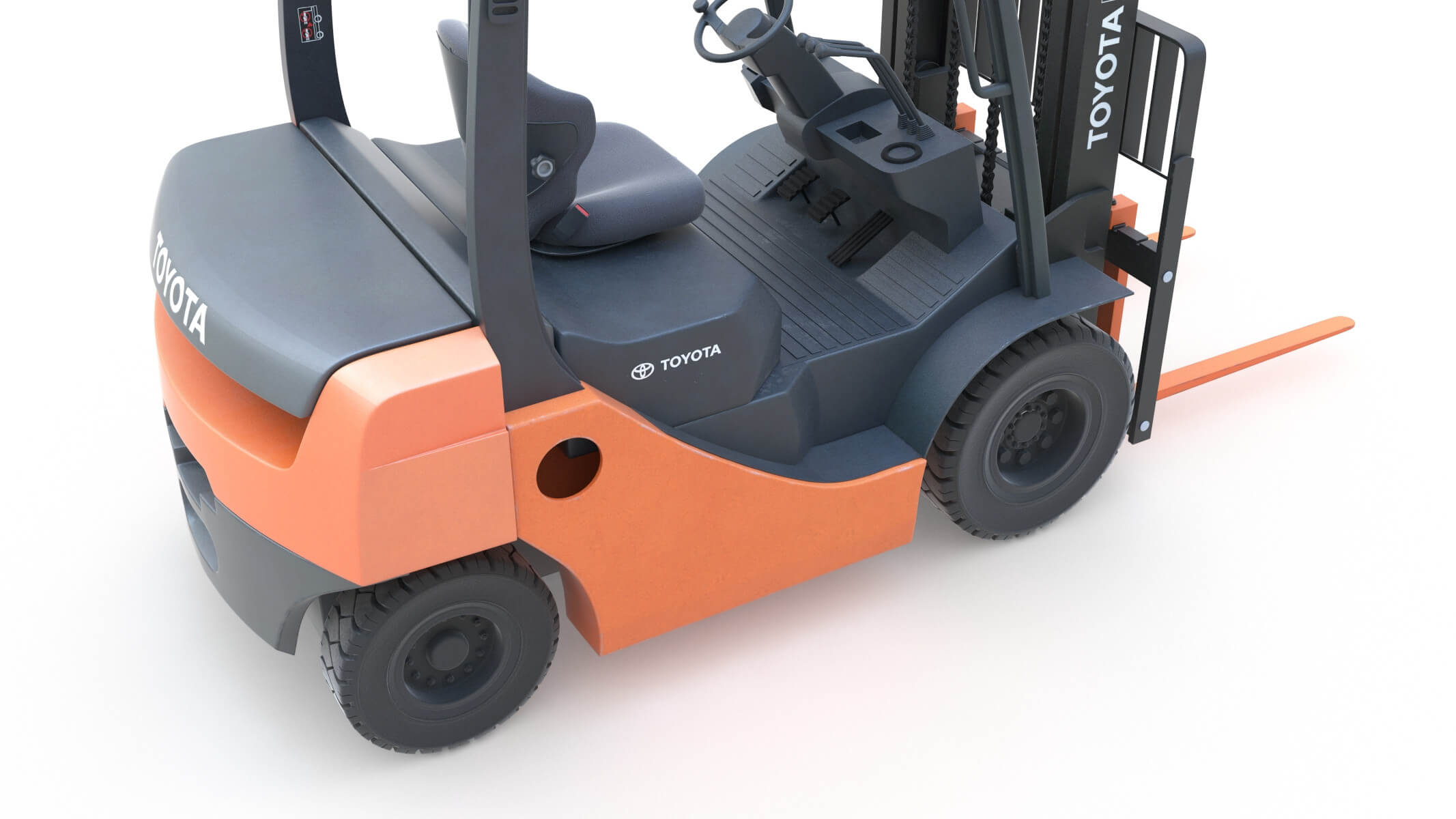Toyota Core IC Pneumatic Forklift - 3D Model by frezzy