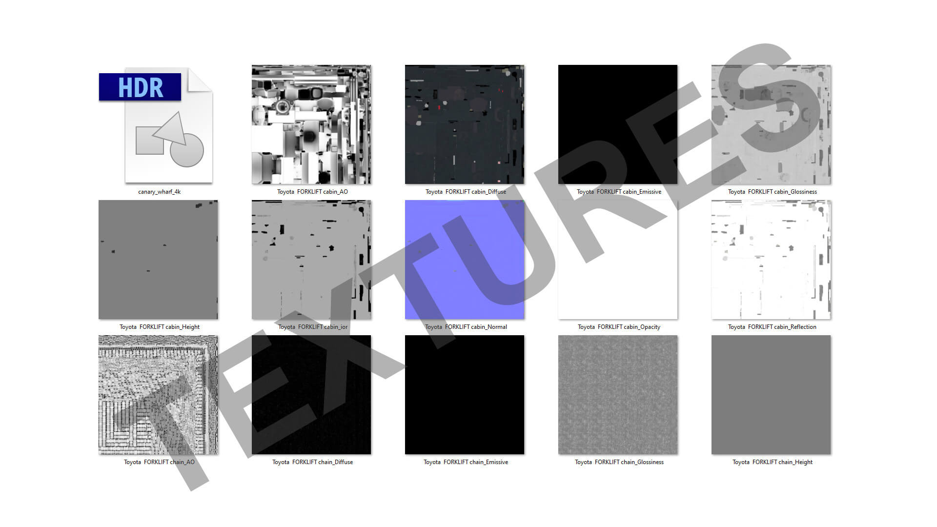 Toyota Core IC Pneumatic Forklift - 3D Model by frezzy