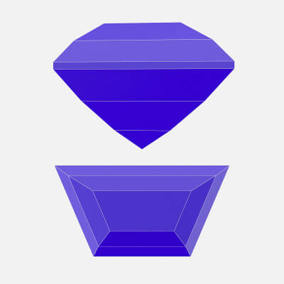 Trapeze Gemstone - 3D Model by frezzy