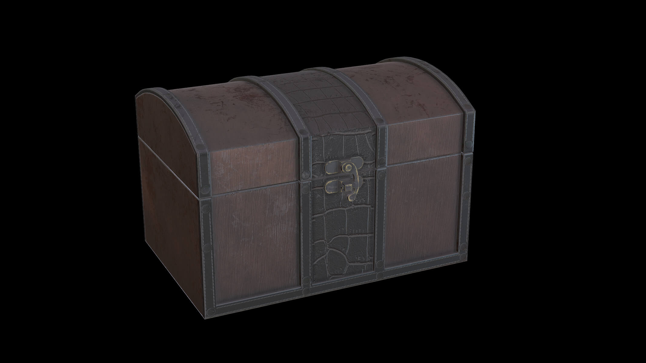 Treasure Chest Box 01 Low Poly - 3D Model by frezzy