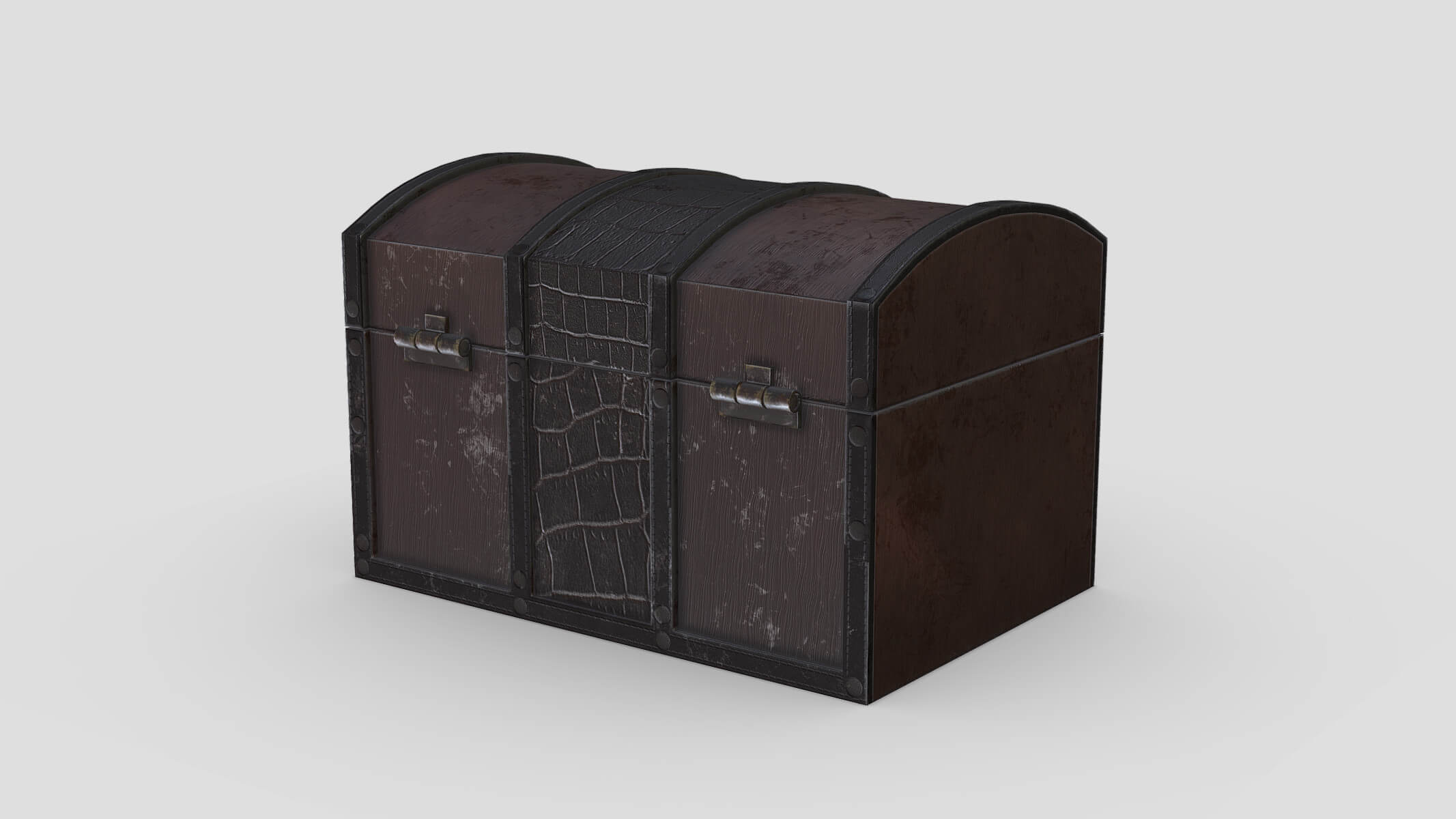 Treasure Chest Box 01 Low Poly - 3D Model by frezzy