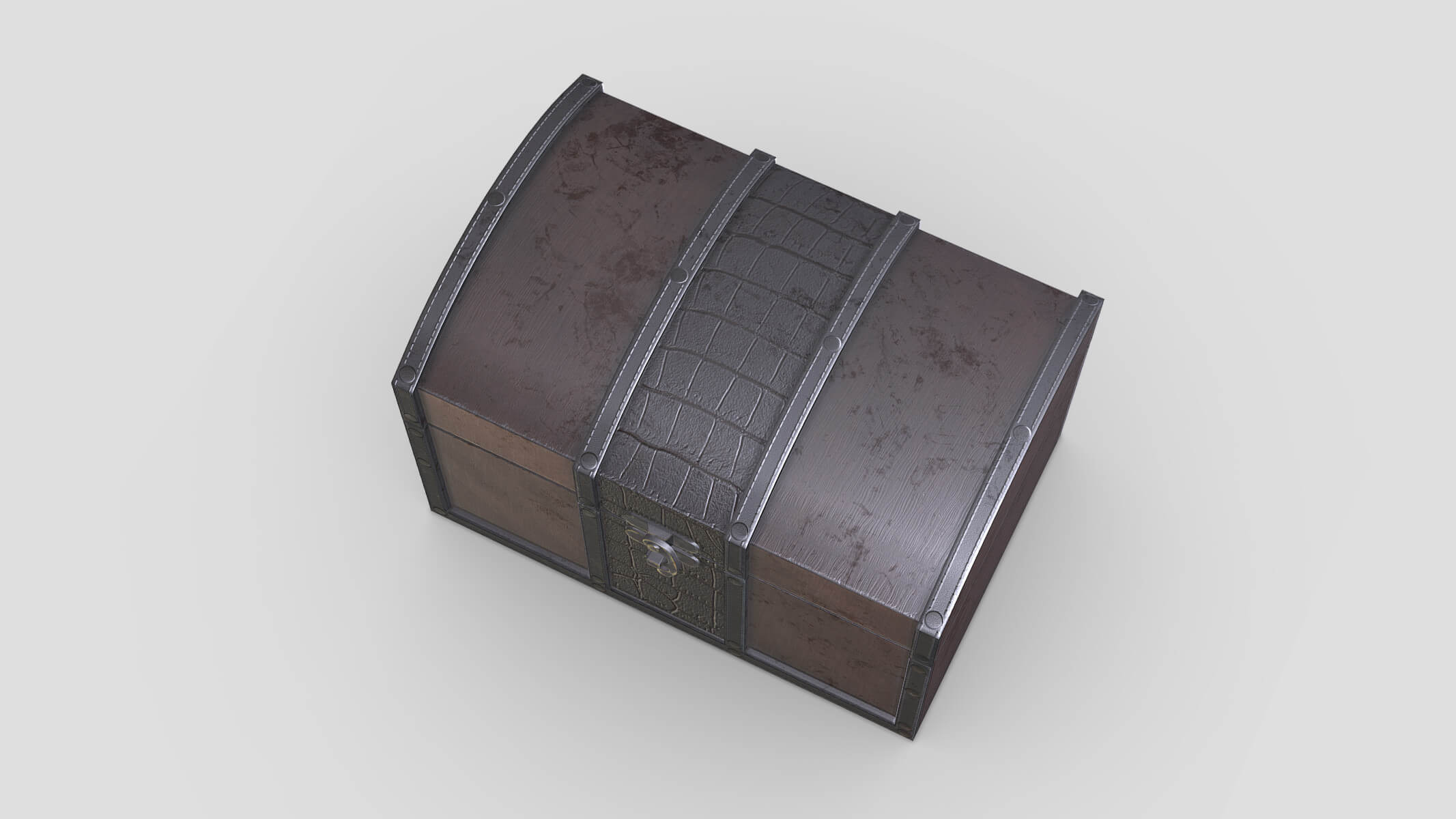 Treasure Chest Box 01 Low Poly - 3D Model by frezzy