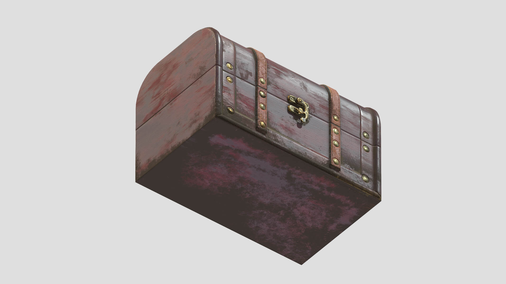 Treasure Chest Box 02 Low Poly - 3D Model by frezzy