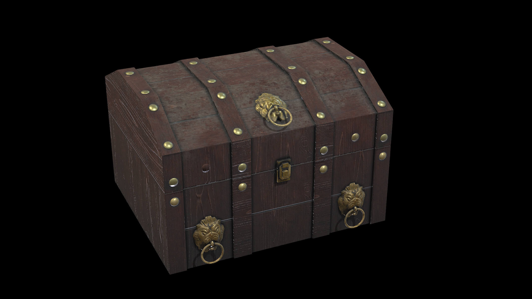 Treasure Chest Box 03 Low Poly - 3D Model by frezzy