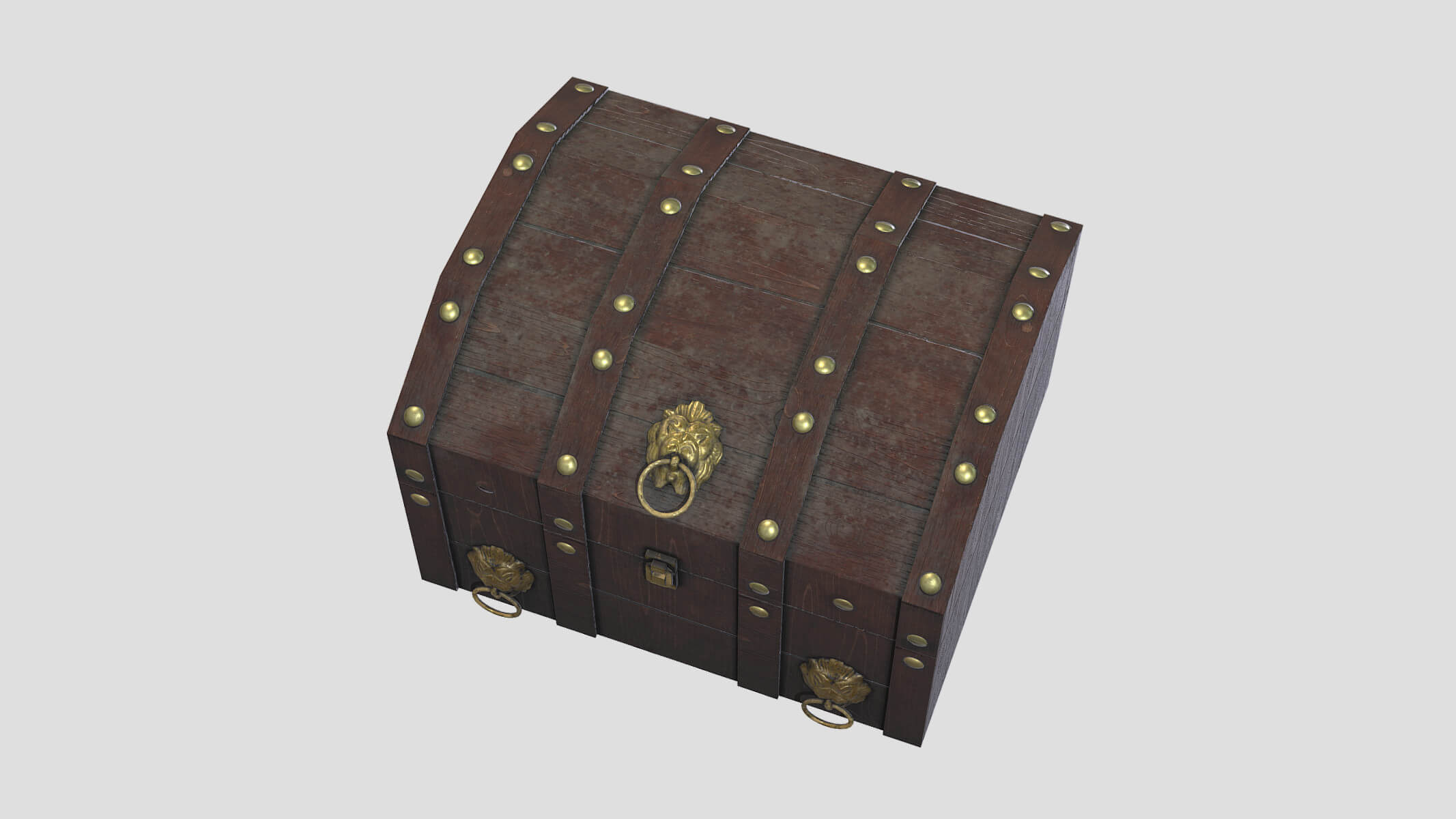 Treasure Chest Box 03 Low Poly - 3D Model by frezzy