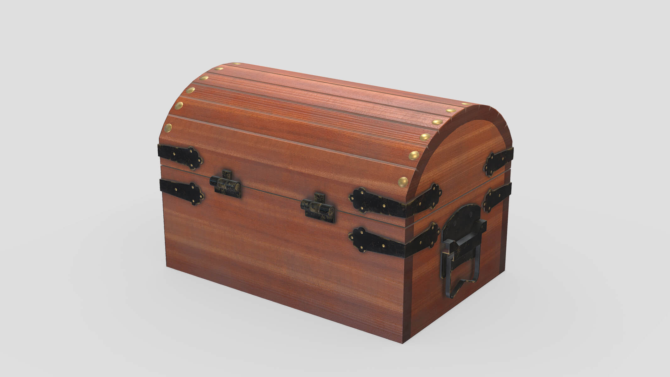 Treasure Chest Box 04 Low Poly - 3D Model by frezzy