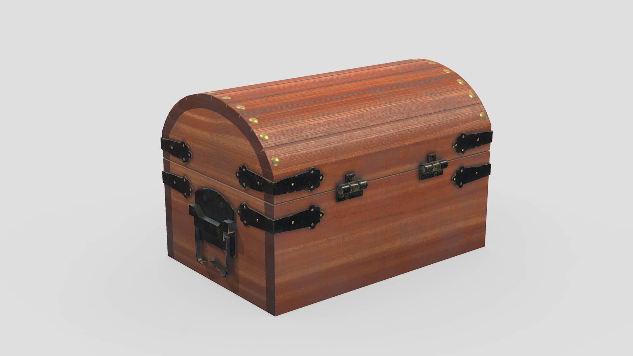 Treasure Chest Box 04 Low Poly - 3D Model by frezzy