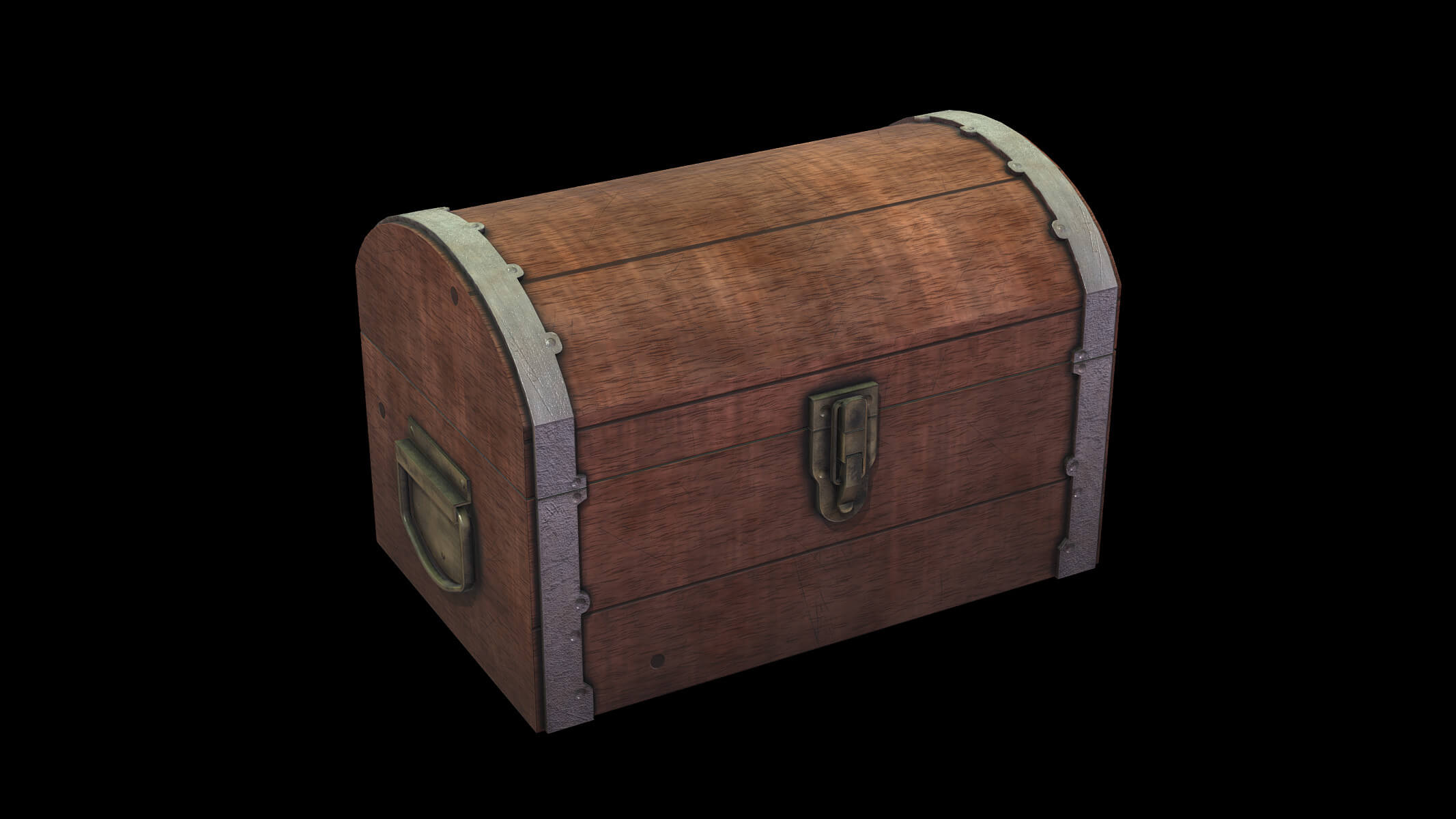 Treasure Chest Box 05 Low Poly - 3D Model by frezzy