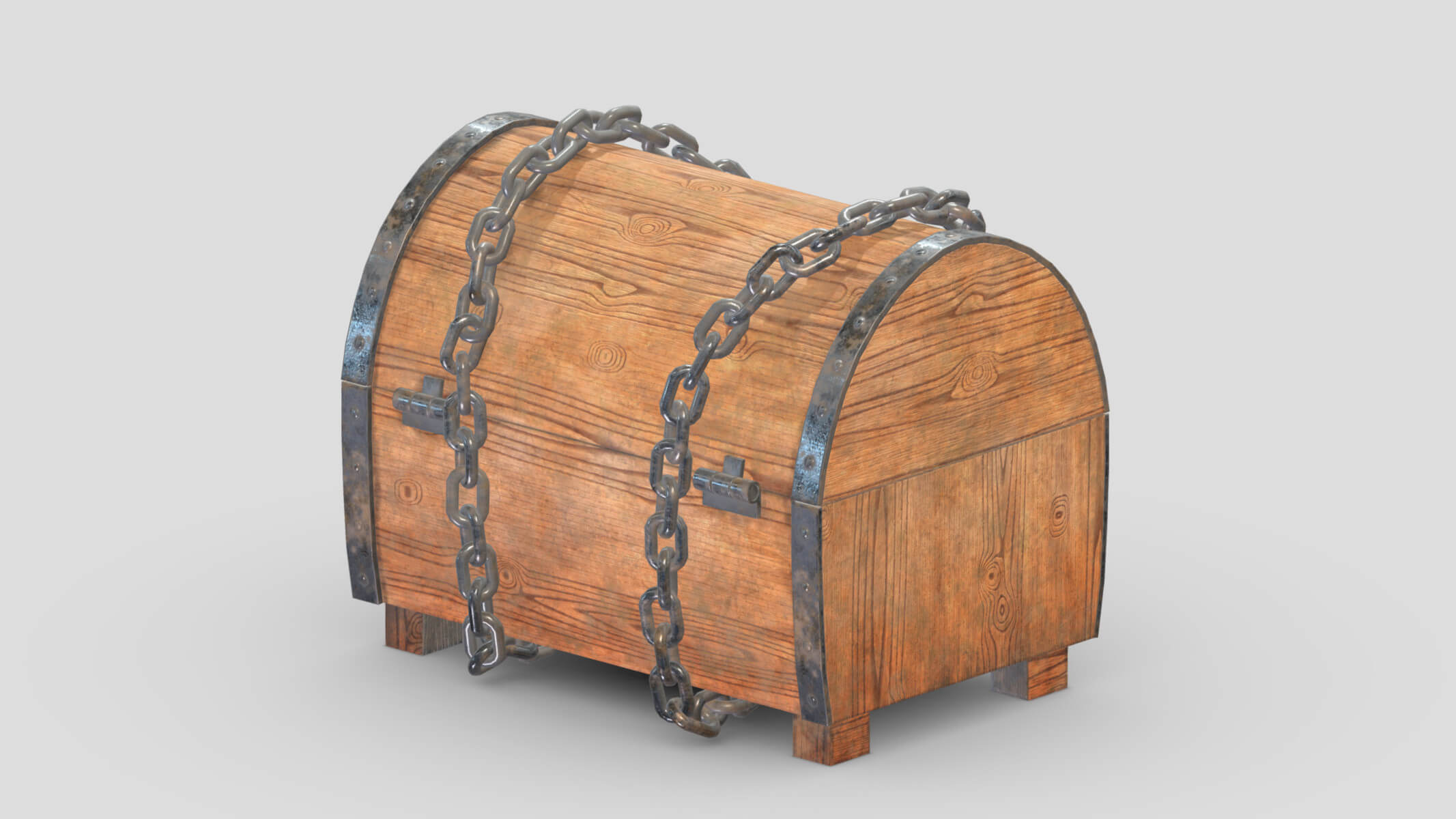 Treasure Chest Box 06 Low Poly - 3D Model by frezzy